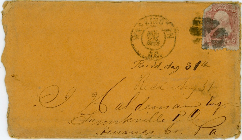 1864: Isaac Newton Haldeman to his Sister | Spared & Shared 23