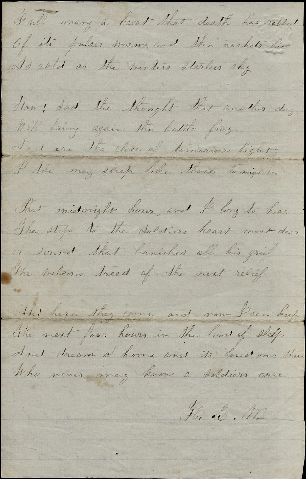 Who wrote the poem, “On Guard”? | Spared & Shared 23