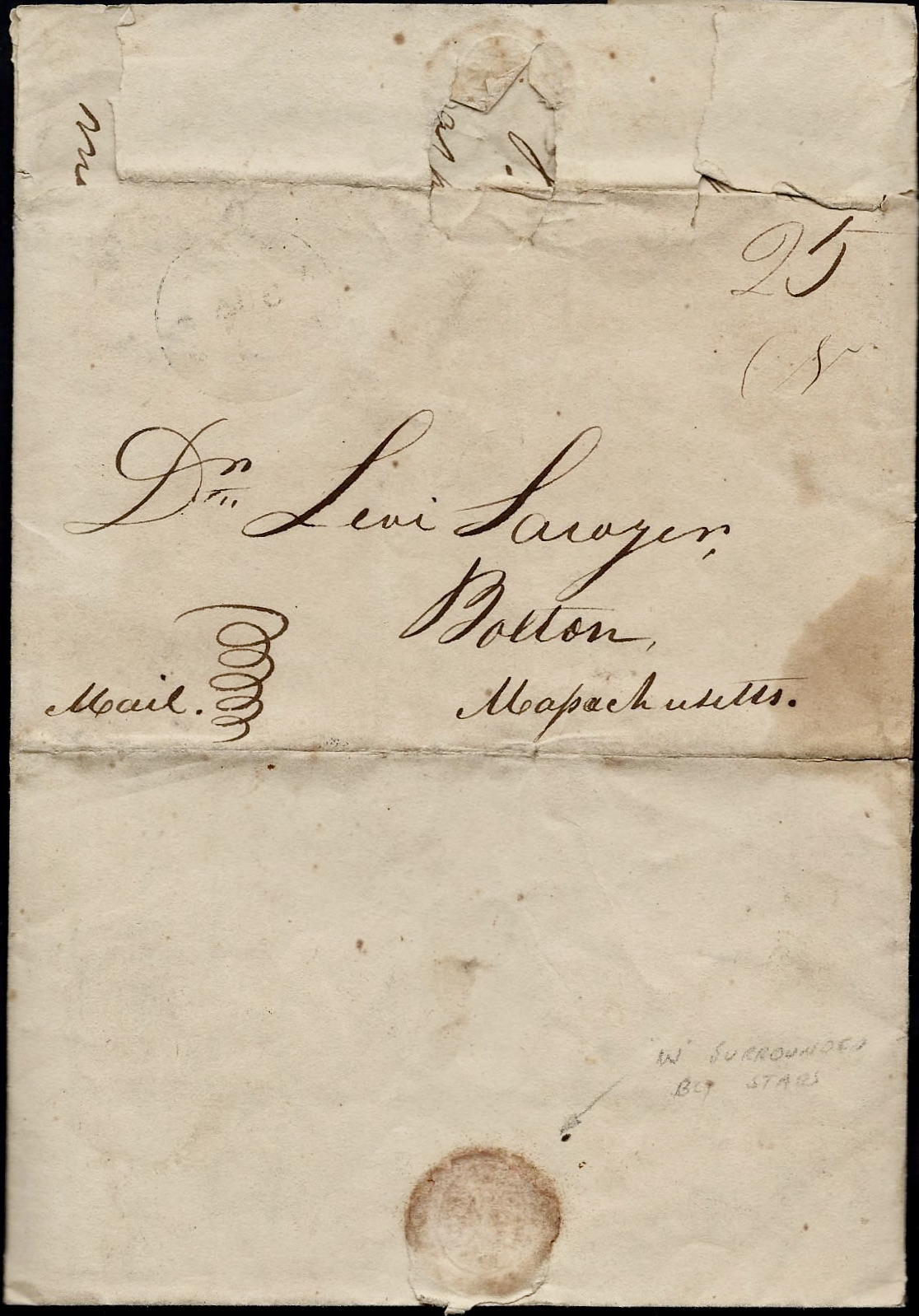 1819: Nathaniel G. Wilkinson to Dr. Levi Sawyer | Spared & Shared 23