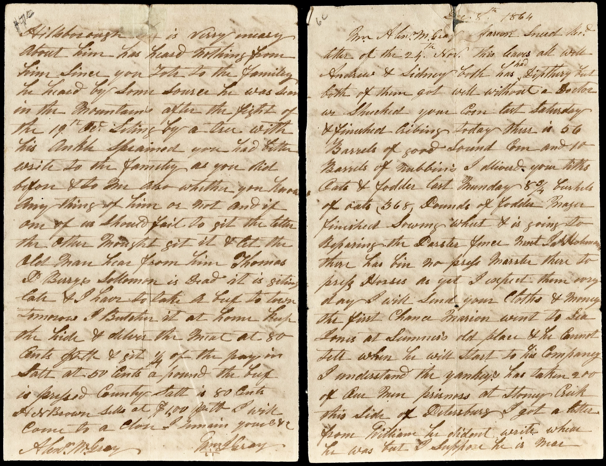 1864: William J. Gray to Alexander Gray | Spared & Shared 23