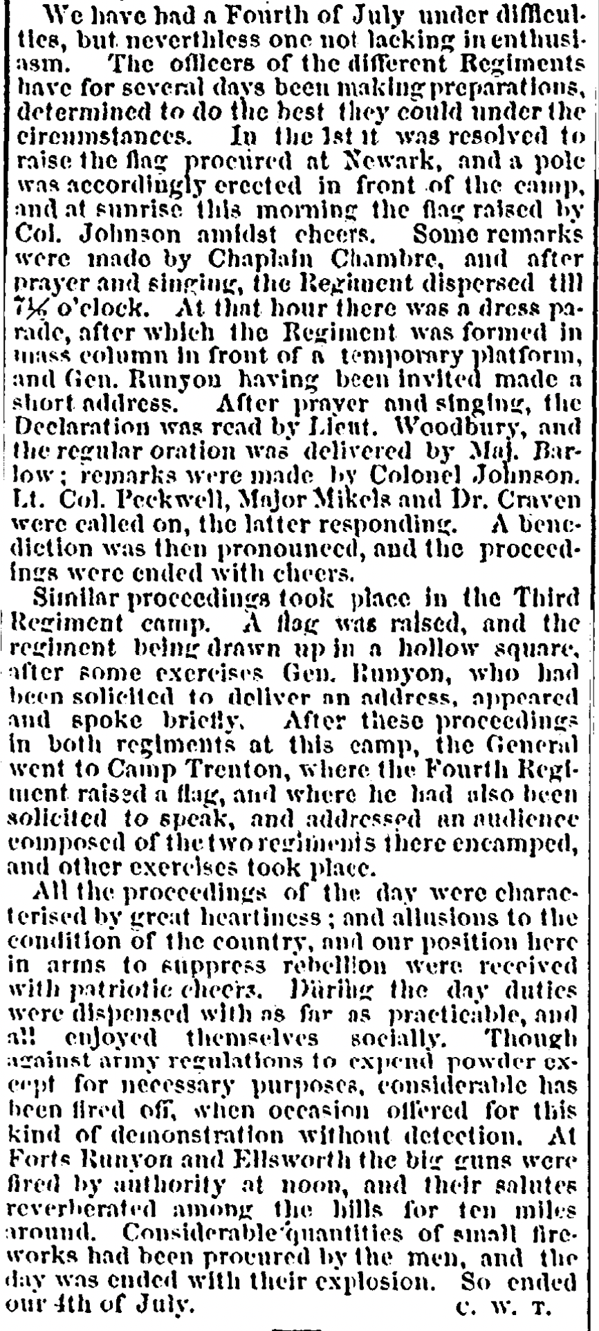 1861: Adoniram Judson Clark to Samuel W. Clark | Spared & Shared 23