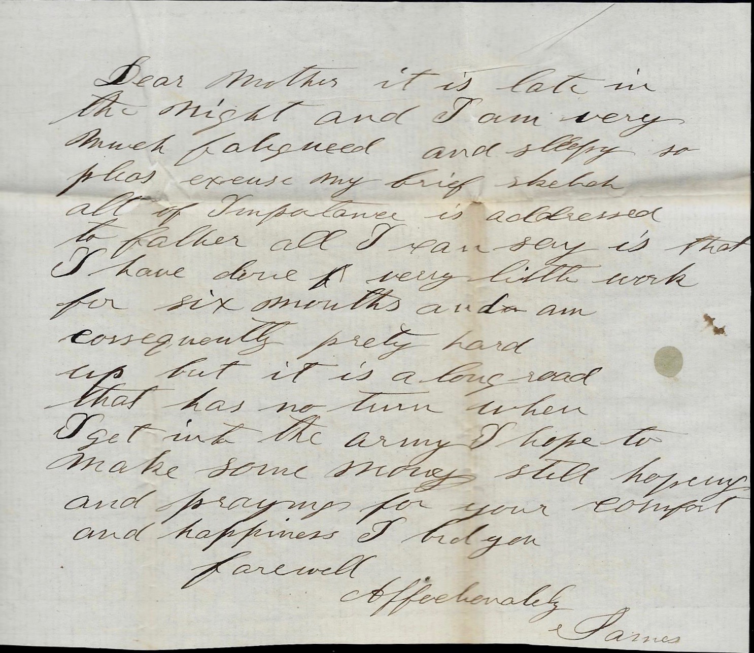 1861: James C. Gosseline to Thurston J. Gosseline | Spared & Shared 23
