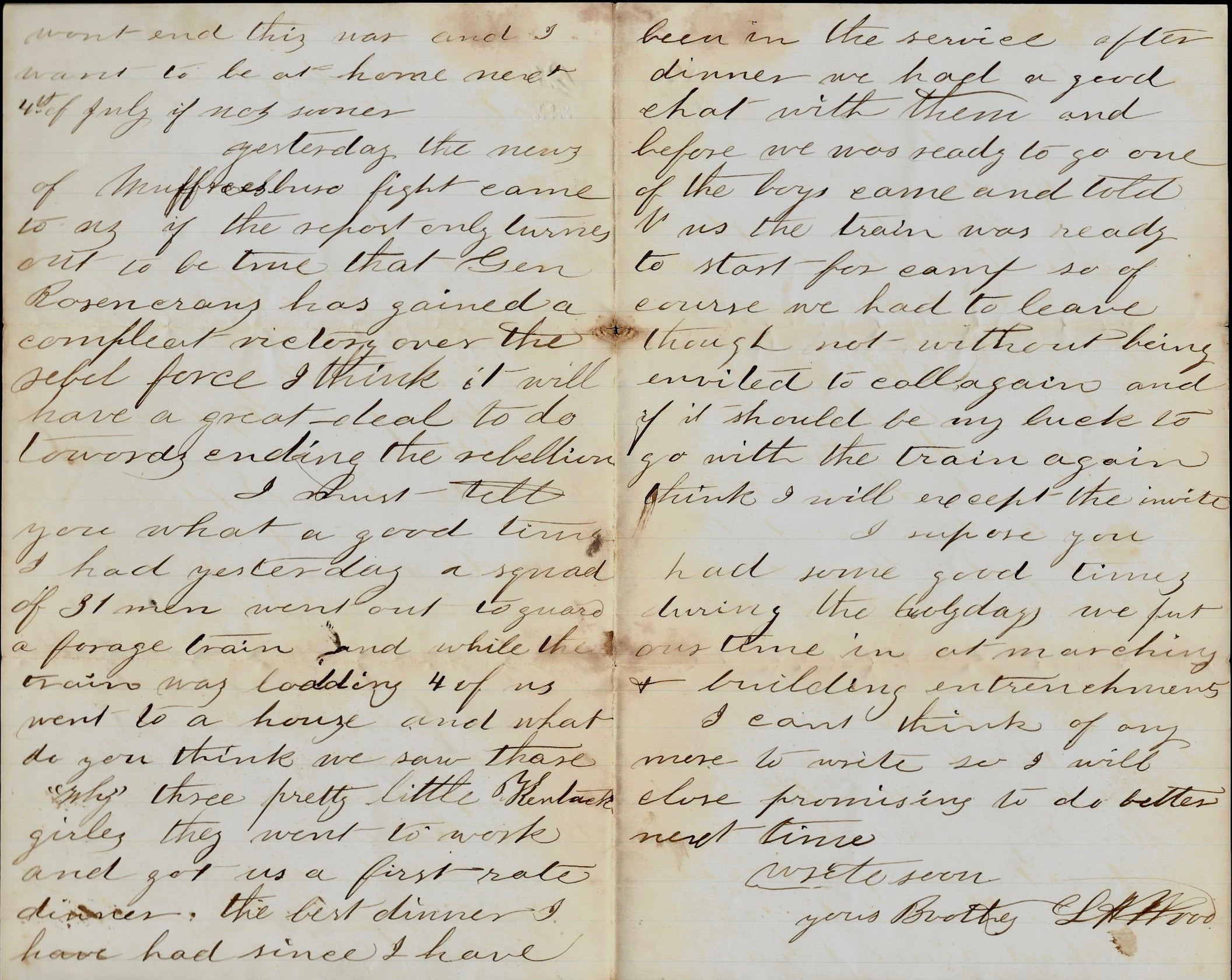 1863: Lyman Henry Wood to Frances Wood | Spared & Shared 23