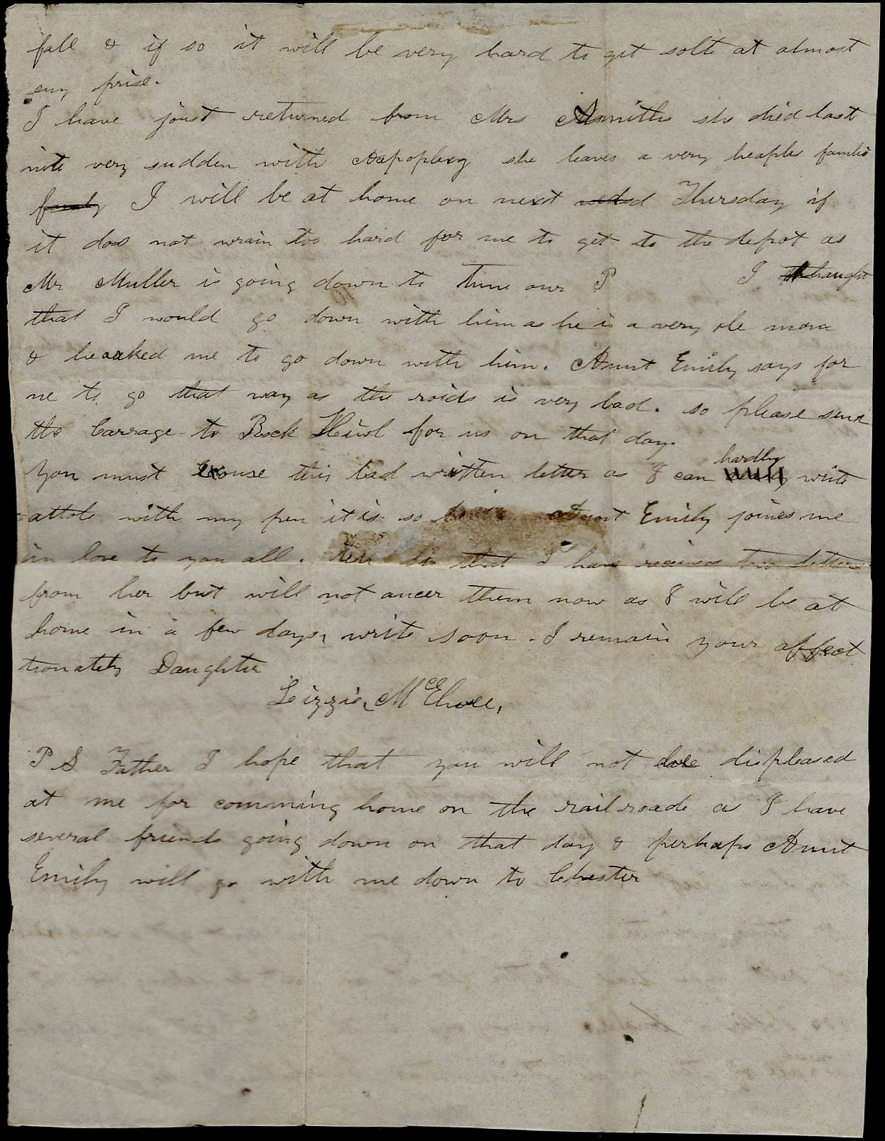 1864: Martha Rebecca Elizabeth McElwee to Jonathan Newman McElwee ...