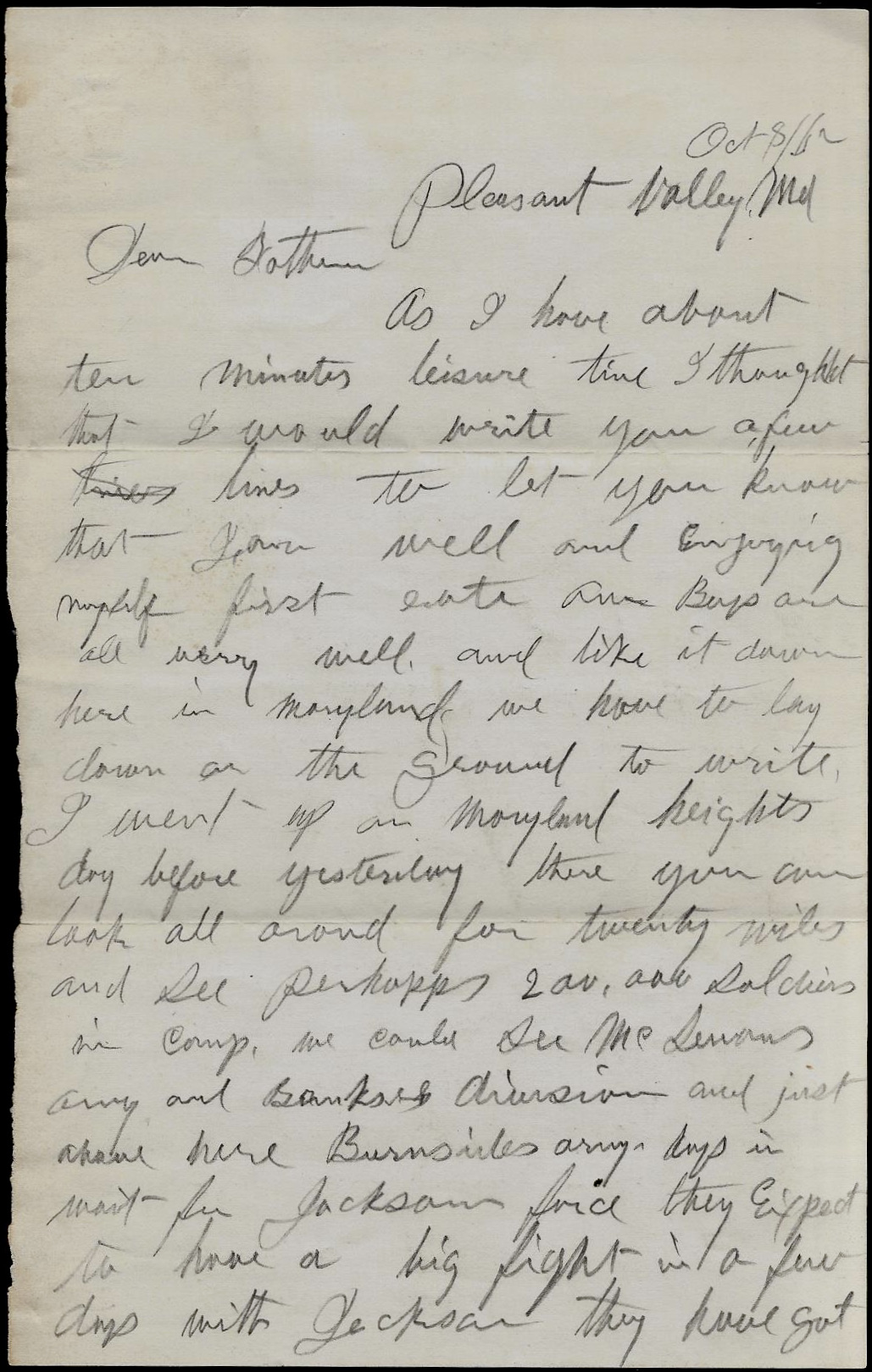 1862: William Henry Taft to John Taft | Spared & Shared 23