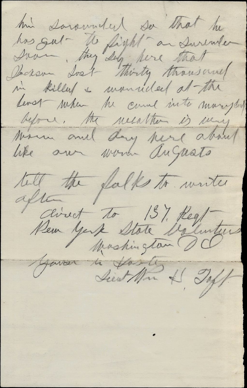 1862: William Henry Taft to John Taft | Spared & Shared 23