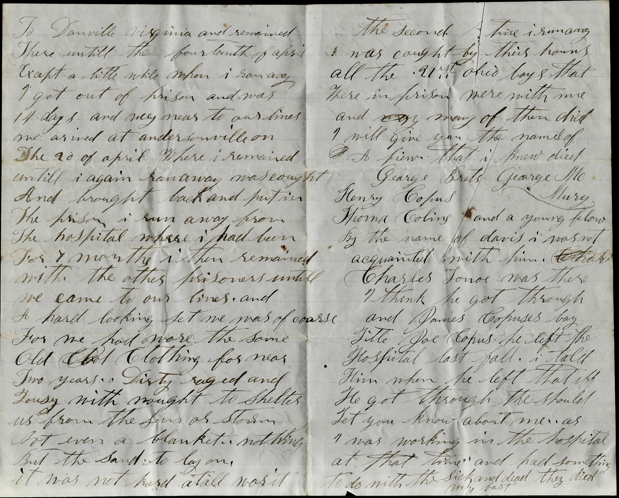 1865: John B. Freeman to Mary (Freeman) Goit | Spared & Shared 23