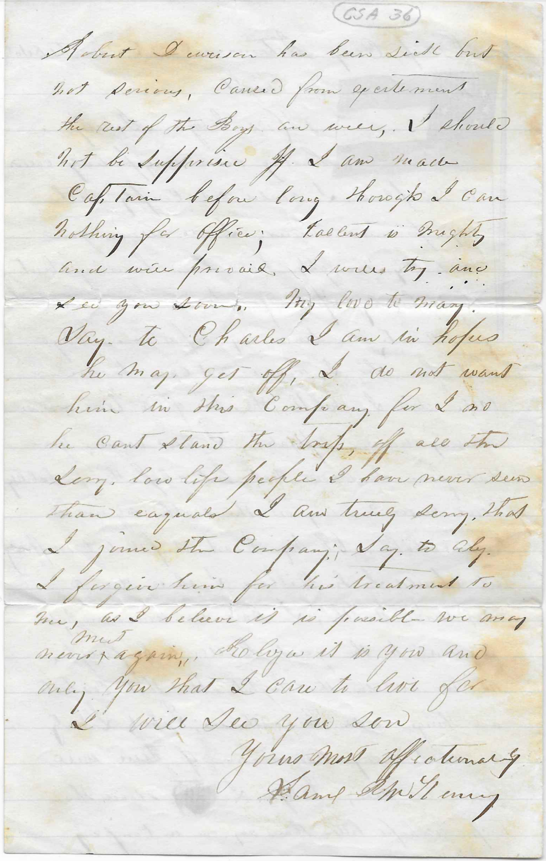 1861: Samuel P. McKenney to Eliza Beazley | Spared & Shared 23