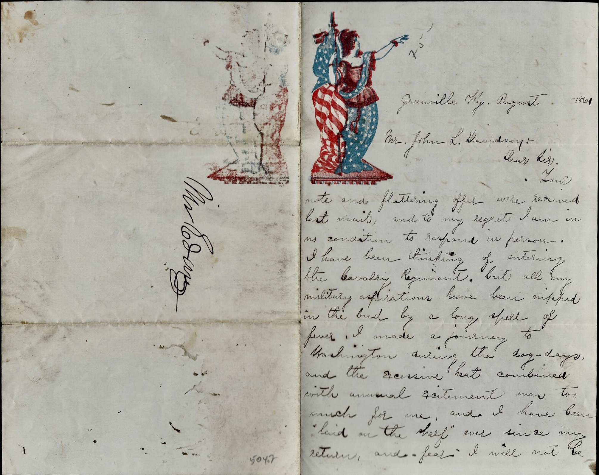 1861: Edward Rumsey Weir, Jr. to John Littlejohn Davidson | Spared ...