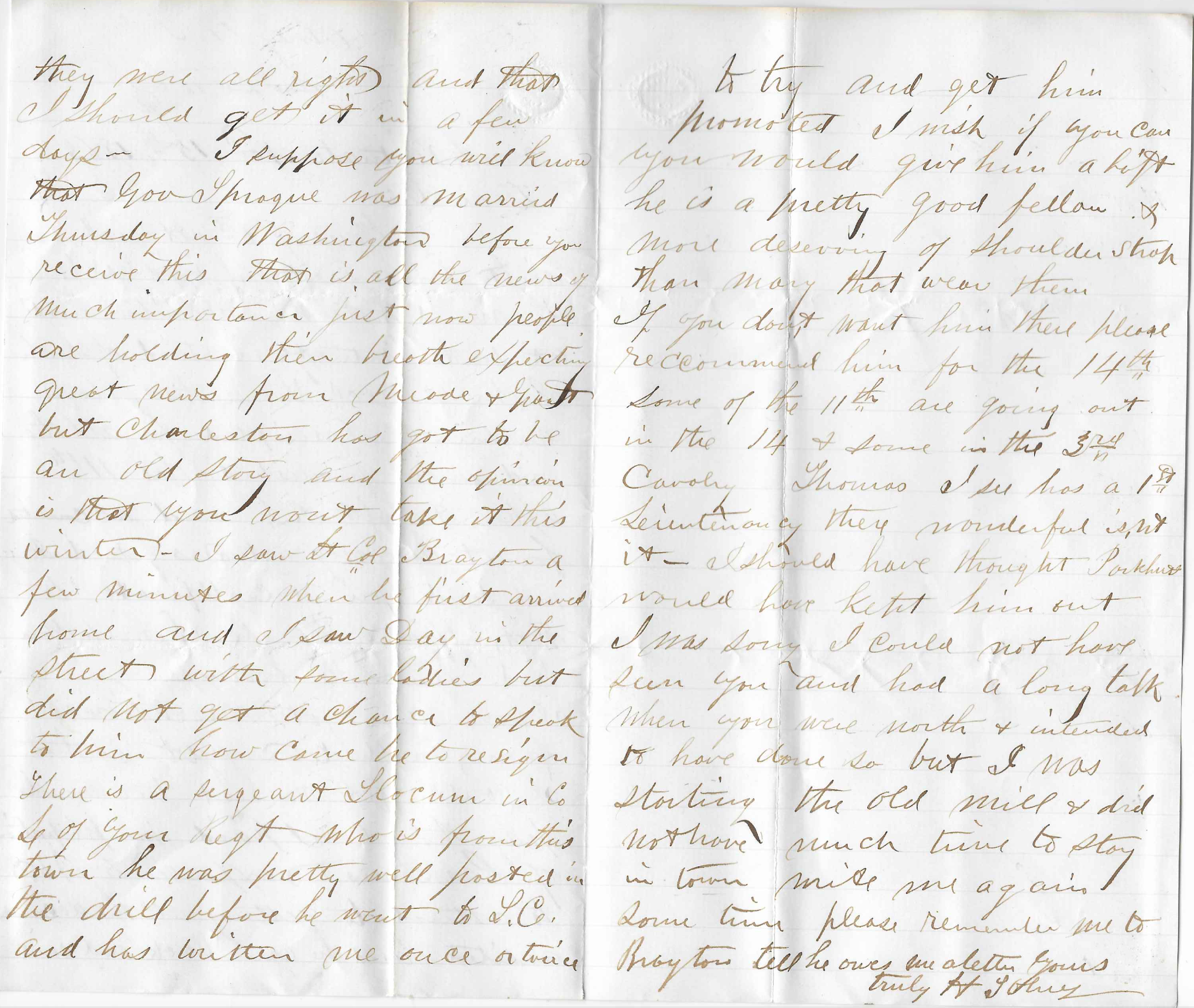1863: Henry S. Olney to Colonel Edwin Metcalf | Spared & Shared 23