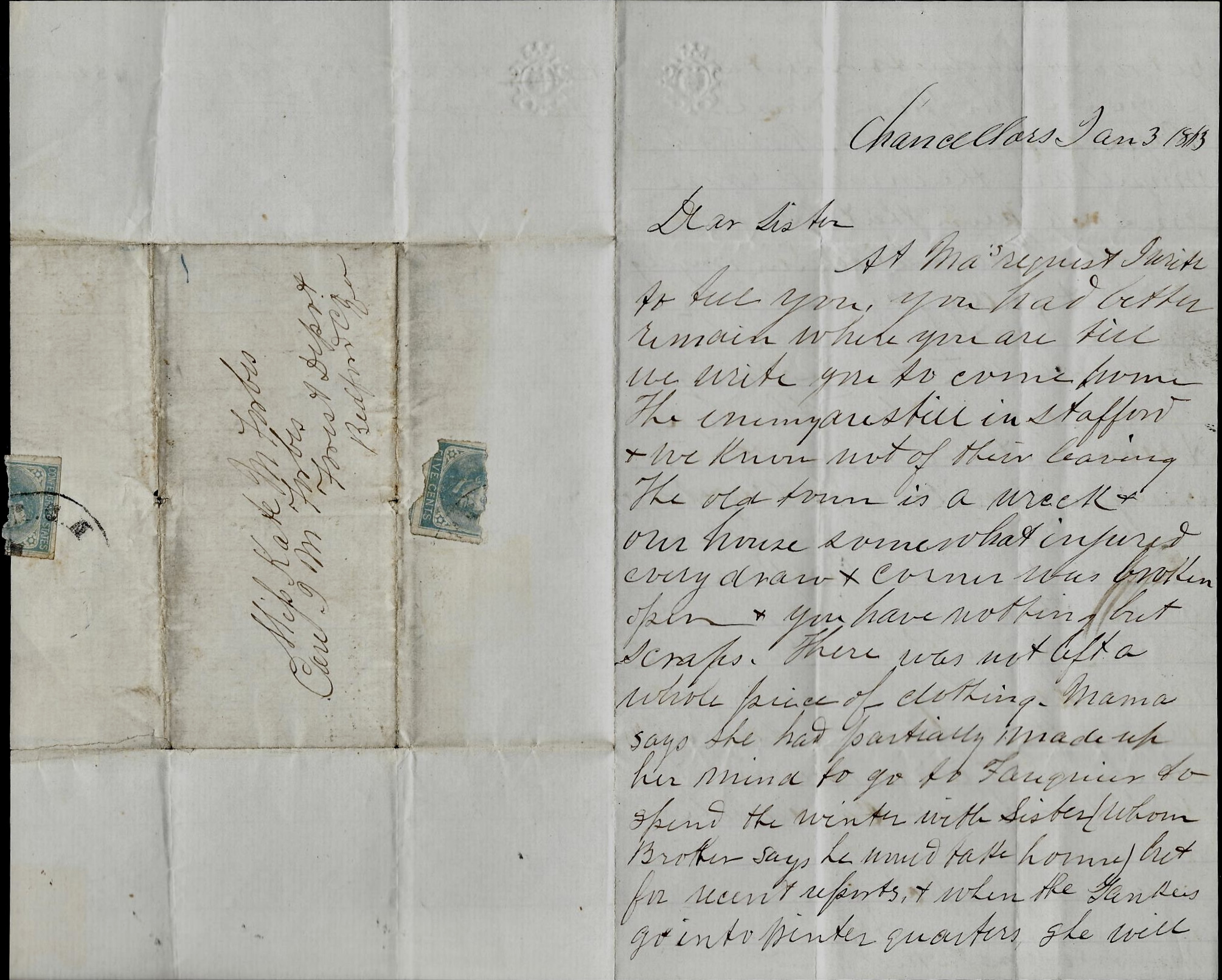 1863: Alfred Thornton Forbes to Kate Marshall Forbes | Spared & Shared 23