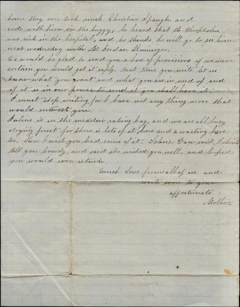 1862-63: Hege Family Letters to Constantine Alexander Hege | Spared ...