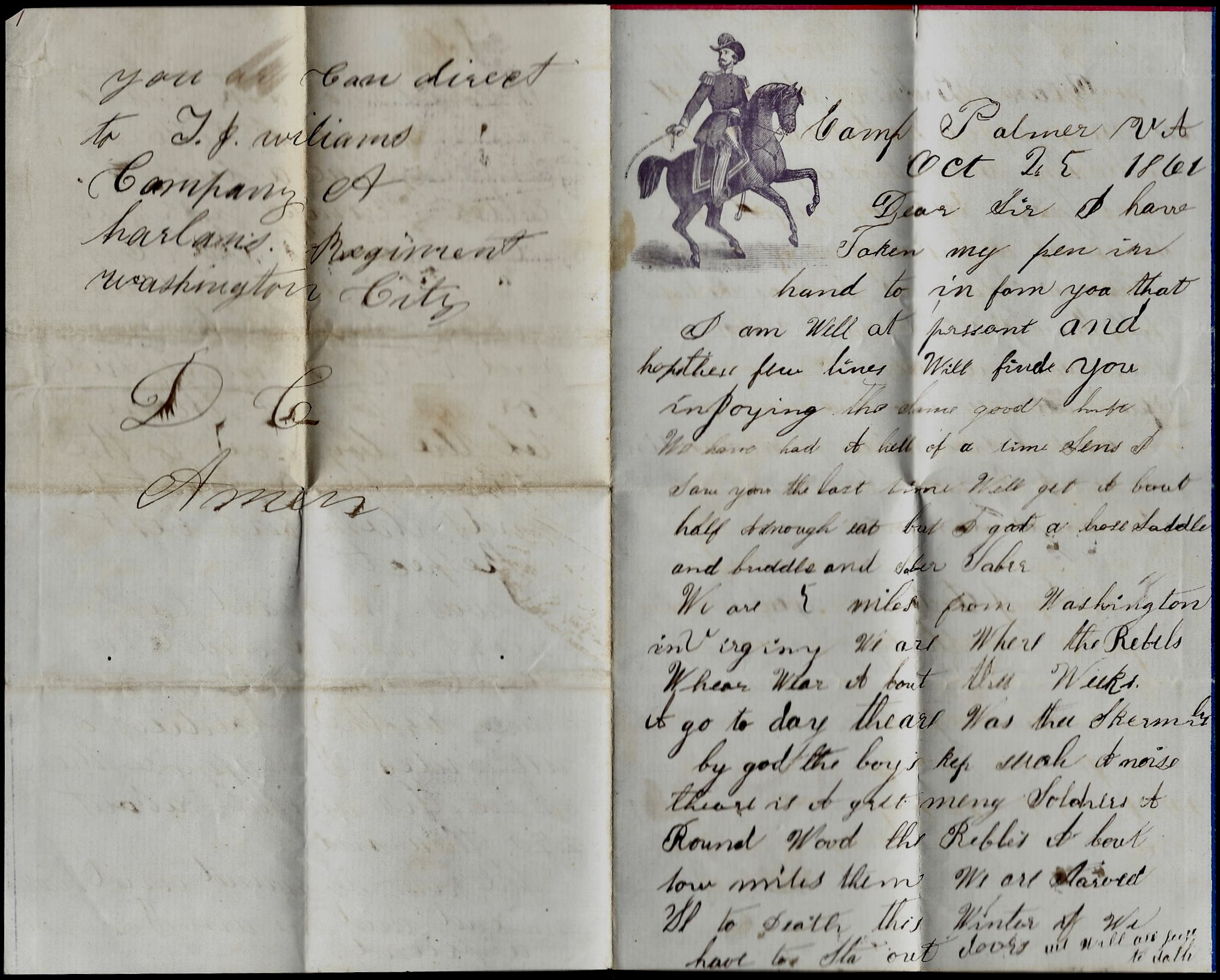 1861: Thomas J. Williams to John Dawson Clise | Spared & Shared 23