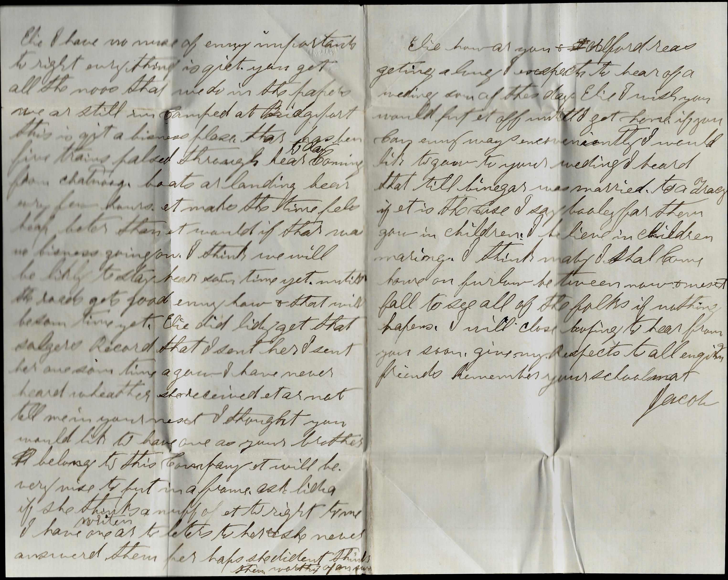 1864: Jacob Stiles Cockerill to Ellie Doster | Spared & Shared 23