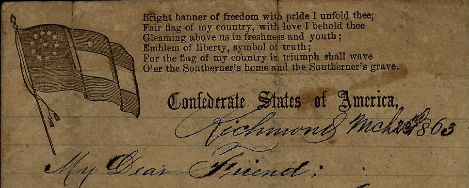 1863: Joseph Clark Addington to a Friend | Spared & Shared 23