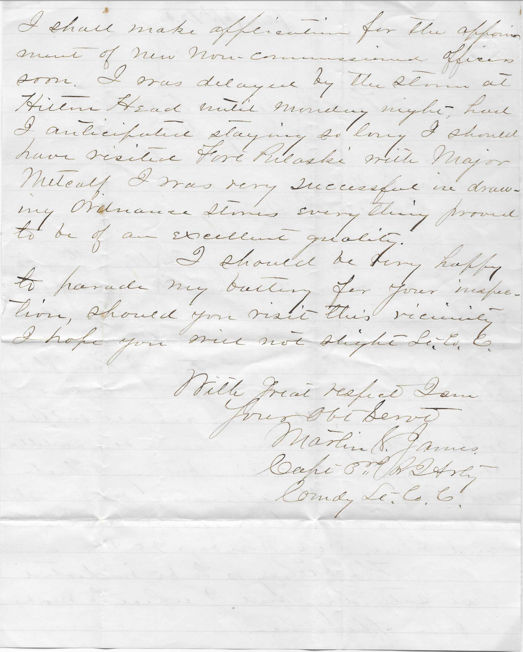 1863: Martin Stoddard James to Edwin Metcalf | Spared & Shared 23