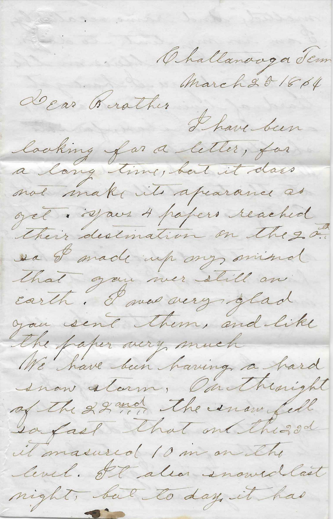 1864: Elijah Nye Harvey to William Riley Harvey | Spared & Shared 23