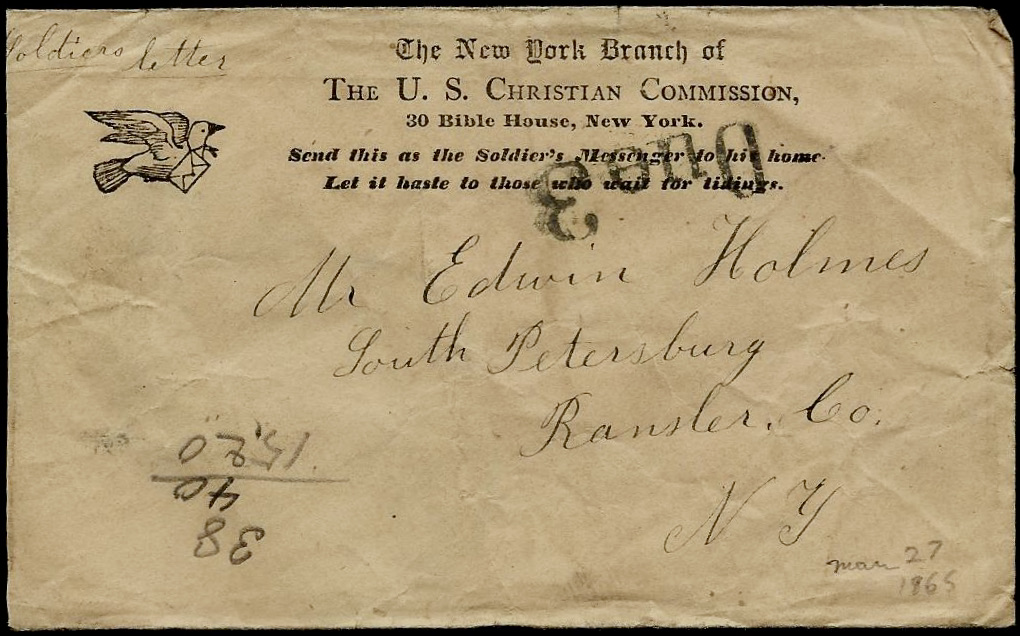 1865: Thomas L. Scriven to Edwin Holmes | Spared & Shared 23