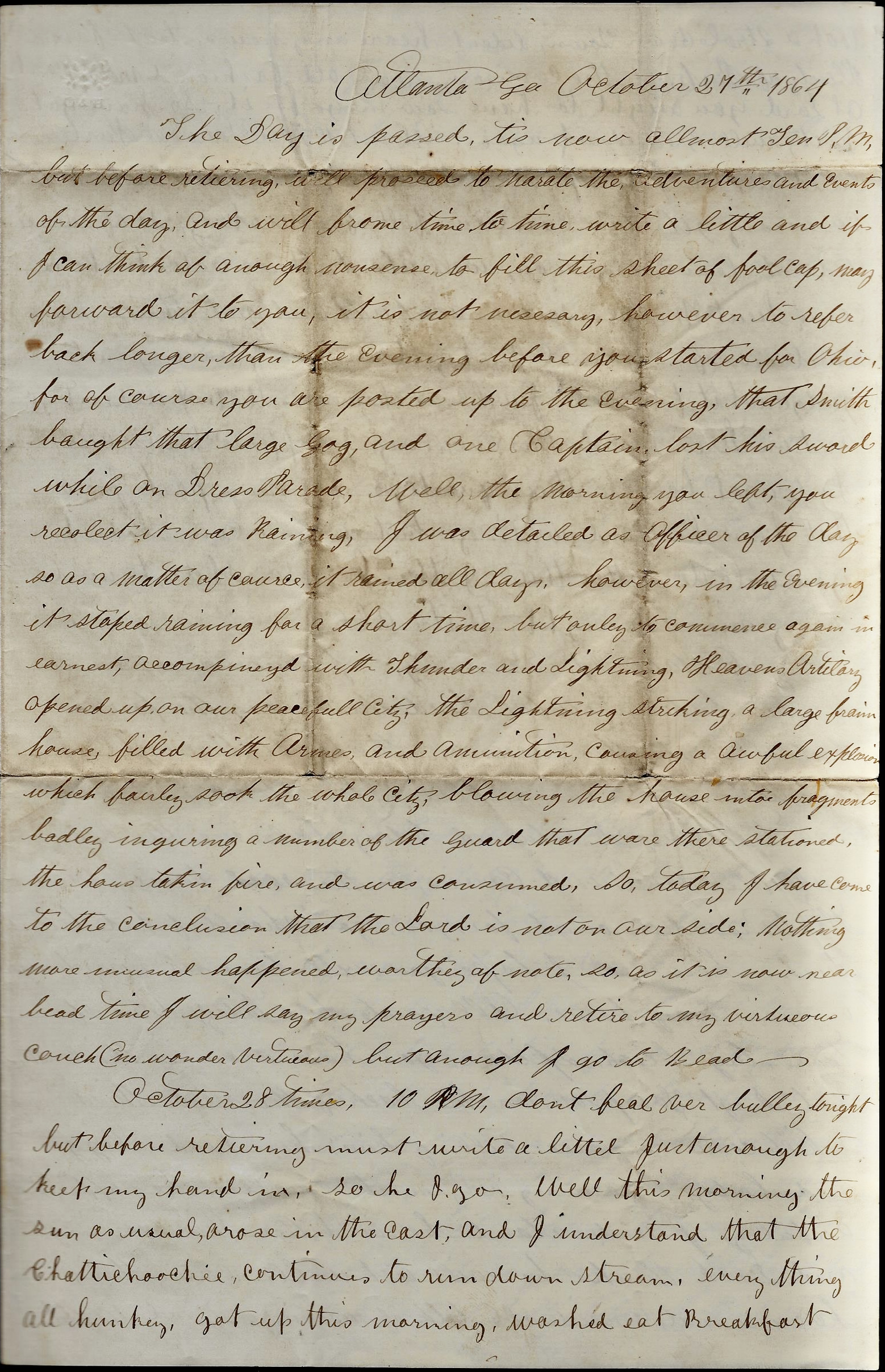 1864: Lemuel Wilmer Smith to John N. Rathburn | Spared & Shared 23