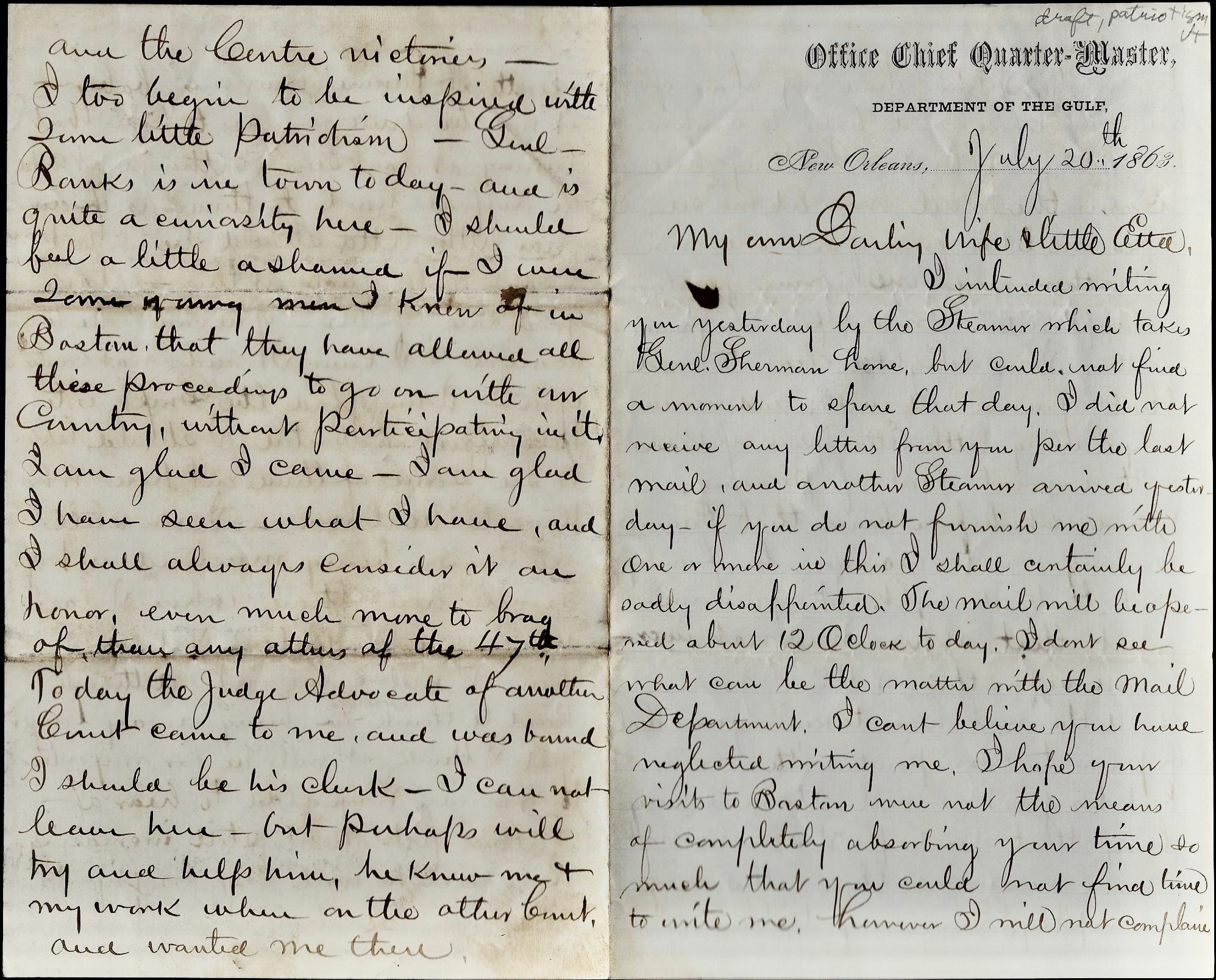 1863: Henry Bartlett to Emma (Stowell) Bartlett | Spared & Shared 23