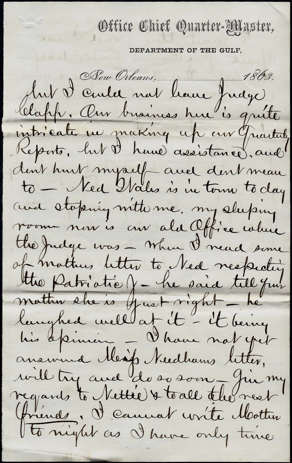 1863: Henry Bartlett to Emma (Stowell) Bartlett | Spared & Shared 23