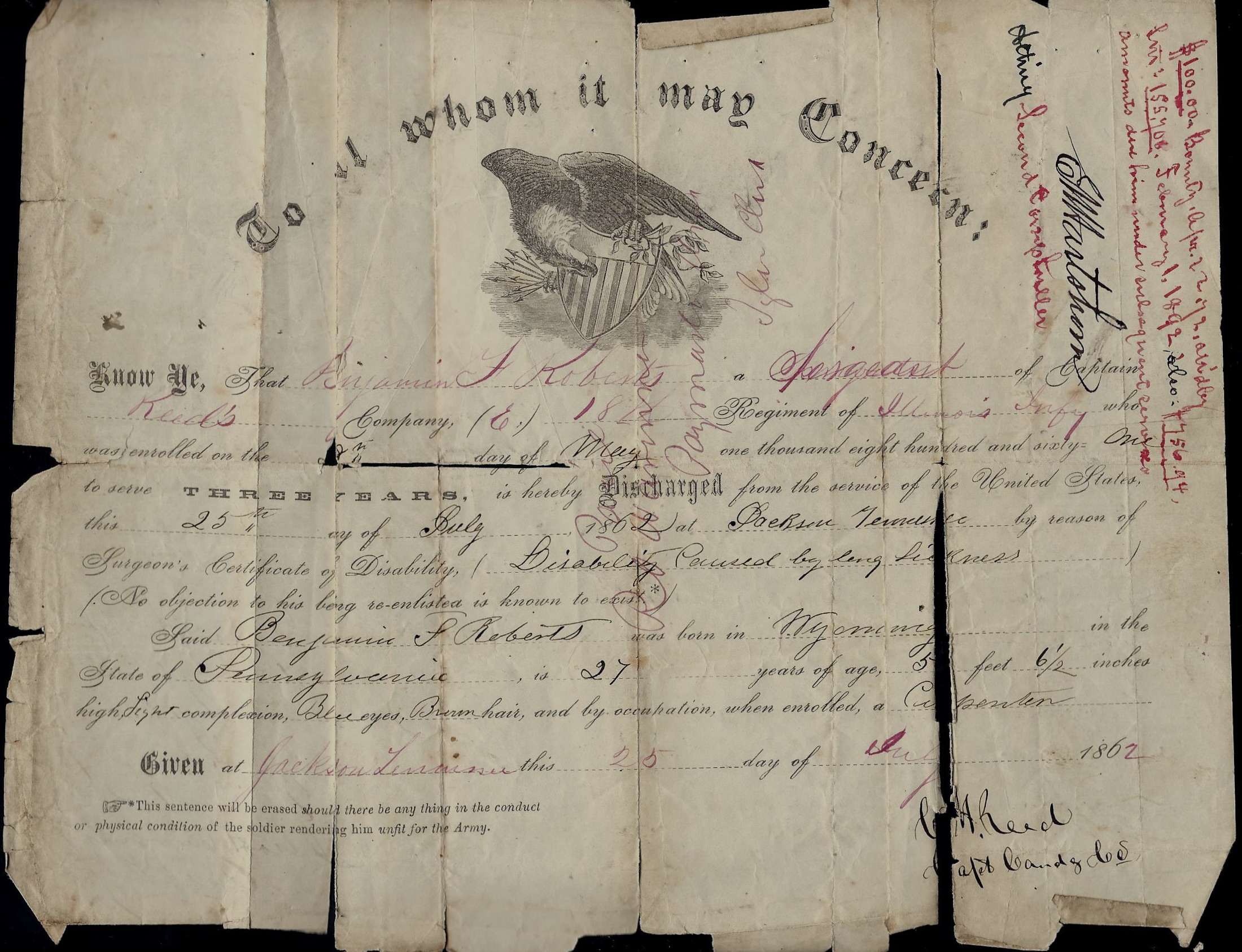 1862: Benjamin F. Roberts to his Brother | Spared & Shared 23
