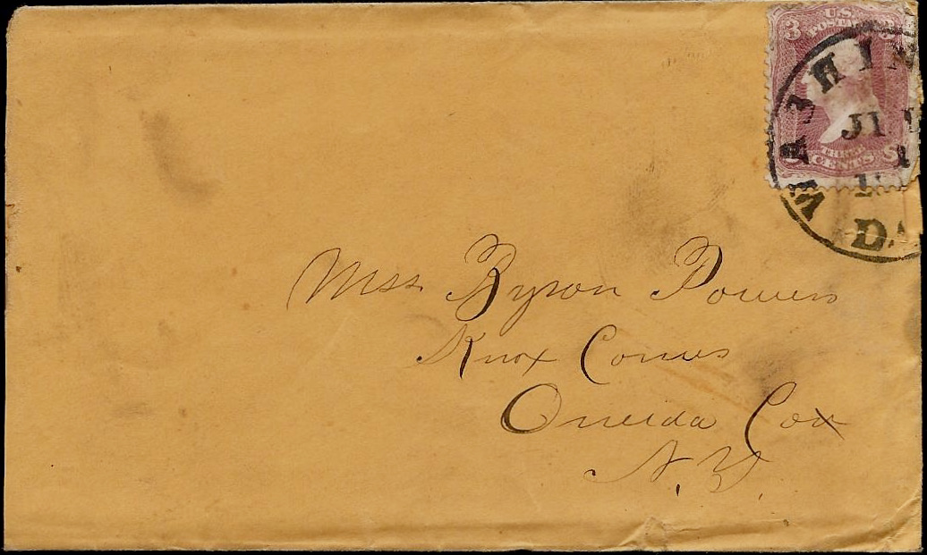 1863: Addison Gardner Bonney to Lovina Covey (Bonney) Powers | Spared ...