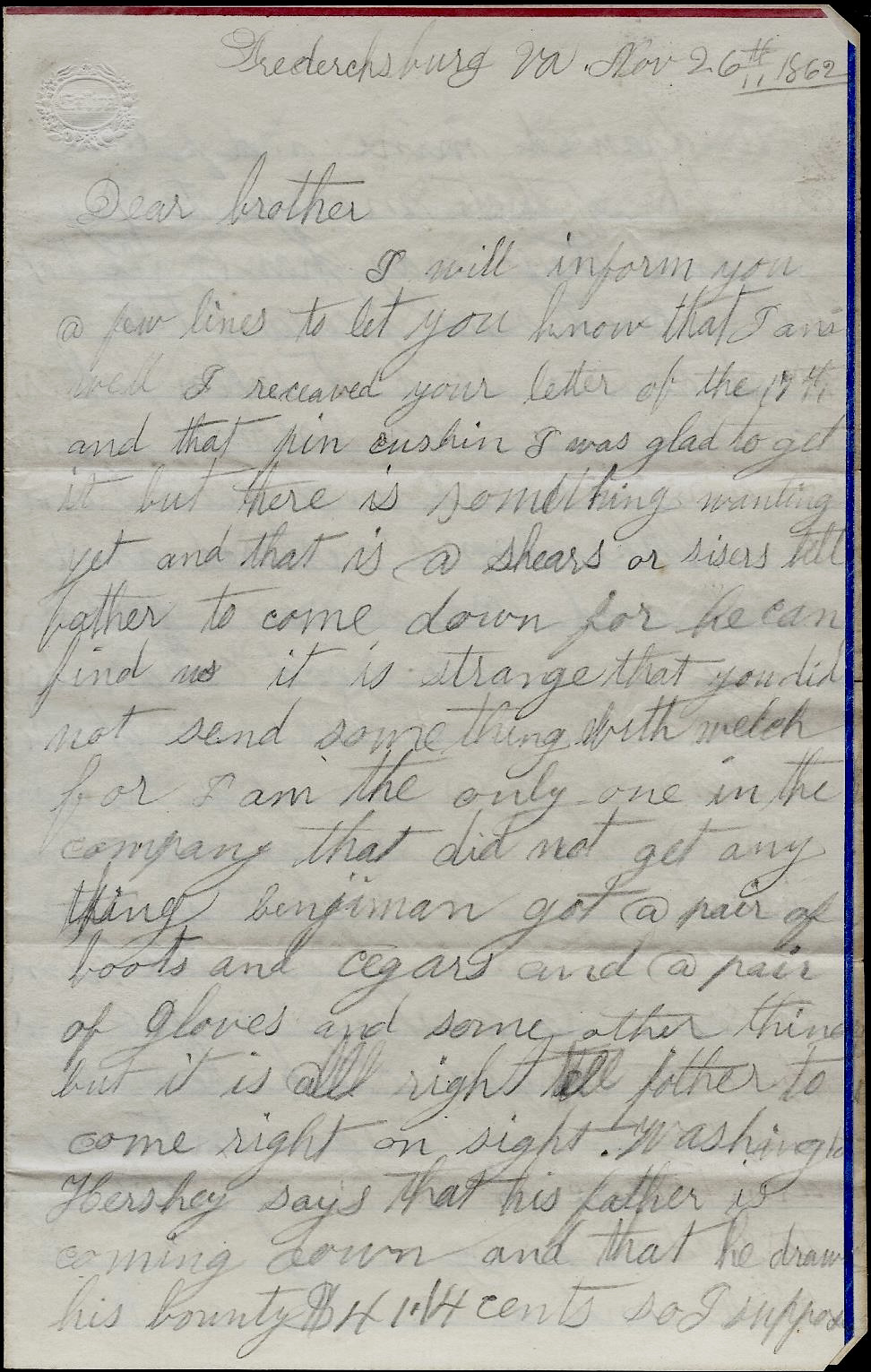 1862: Jacob B. Eshleman to John B. Eshleman | Spared & Shared 23