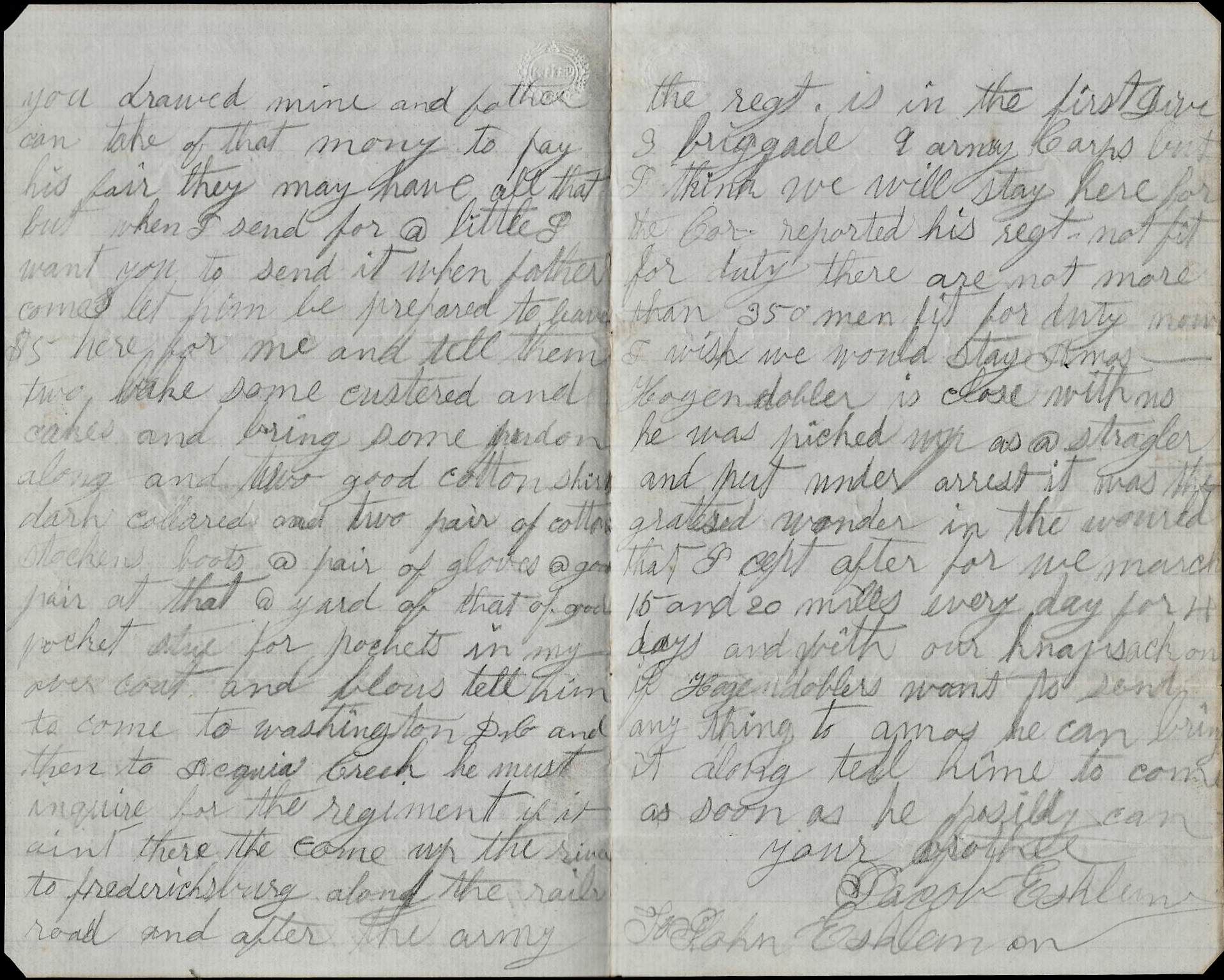 1862: Jacob B. Eshleman to John B. Eshleman | Spared & Shared 23