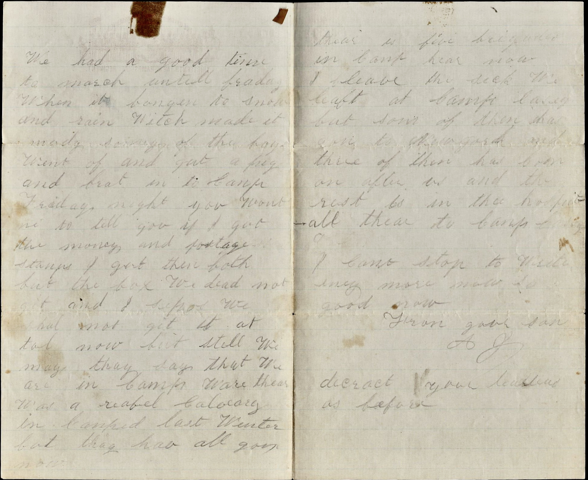 1862: Amaziah Joshua Foss to Woodbury Marden Foss | Spared & Shared 23