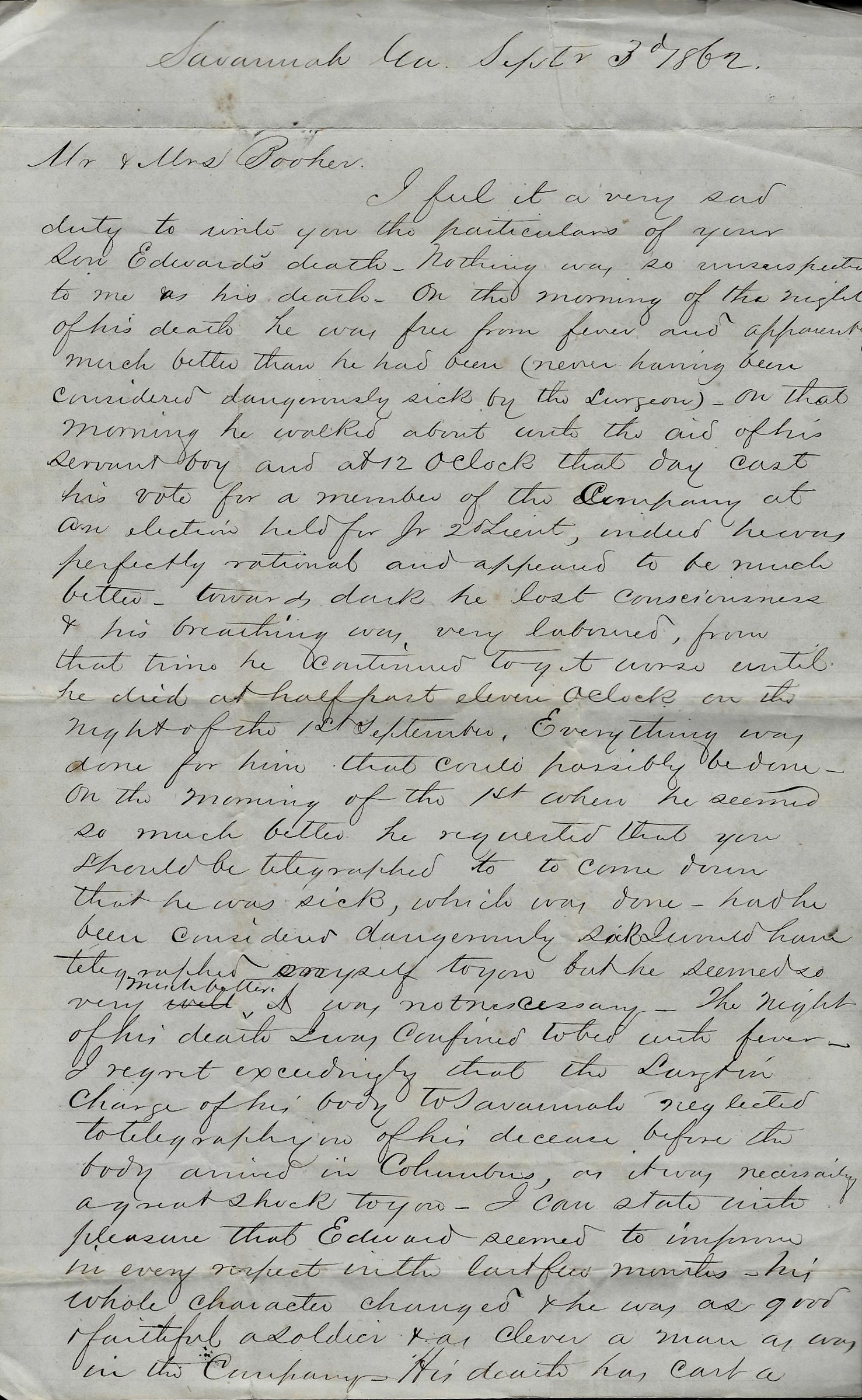 1862: Alfred Irving Young to David Lehman Booher | Spared & Shared 23