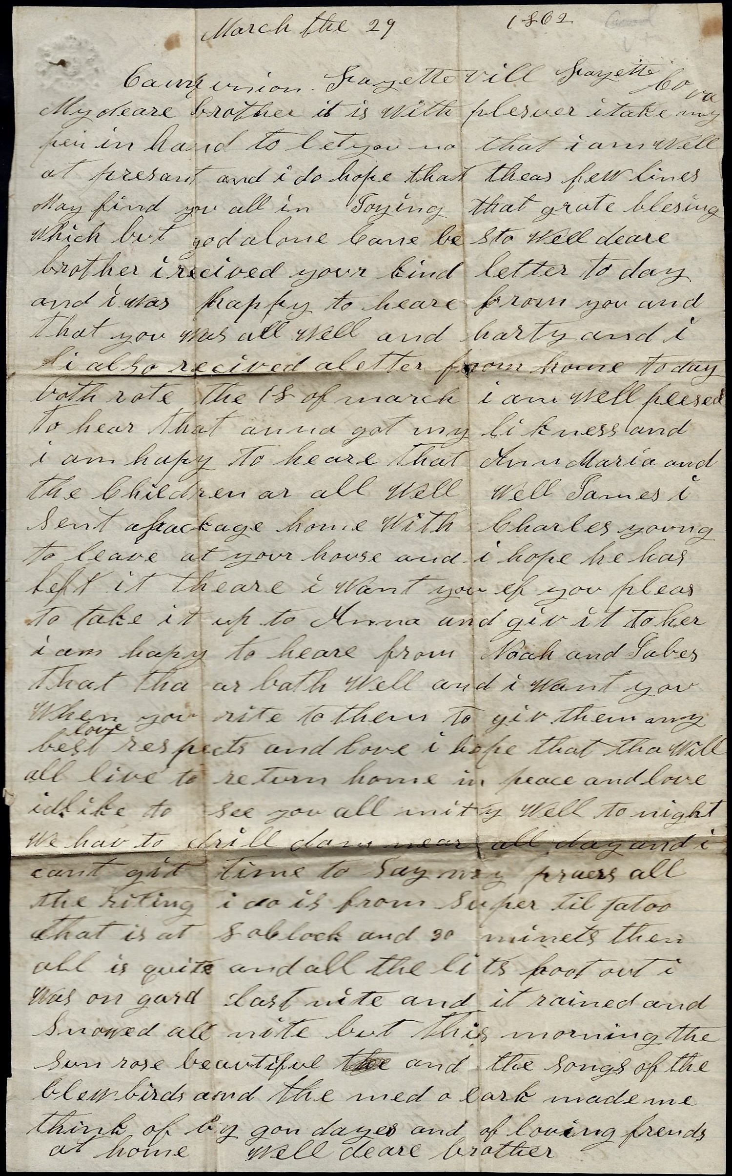 1862: Isaac W. Wiggins to James G. Smith | Spared & Shared 23