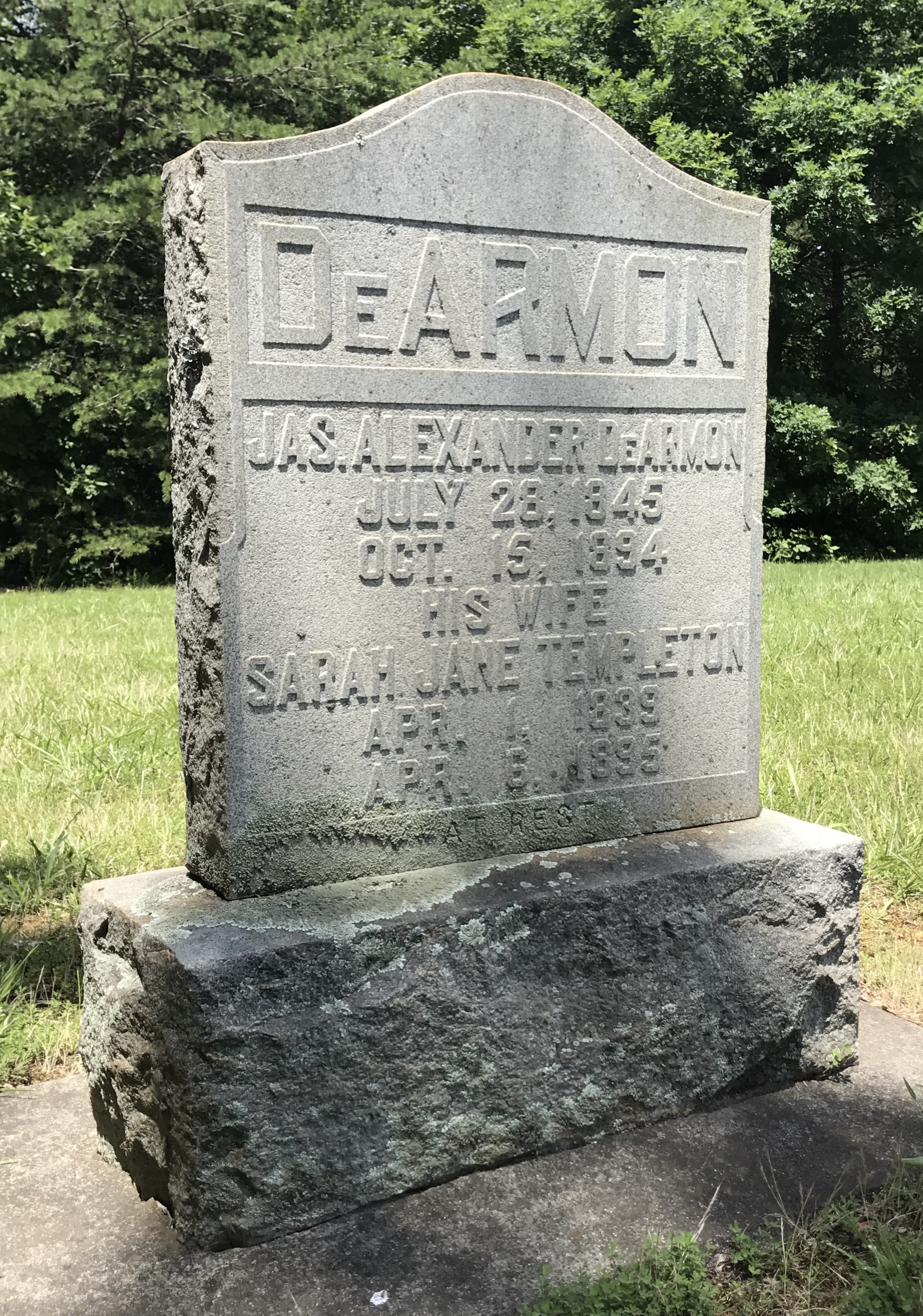 James Alexander DeArmon to Sarah (Dewese) Alexander | Spared & Shared 23