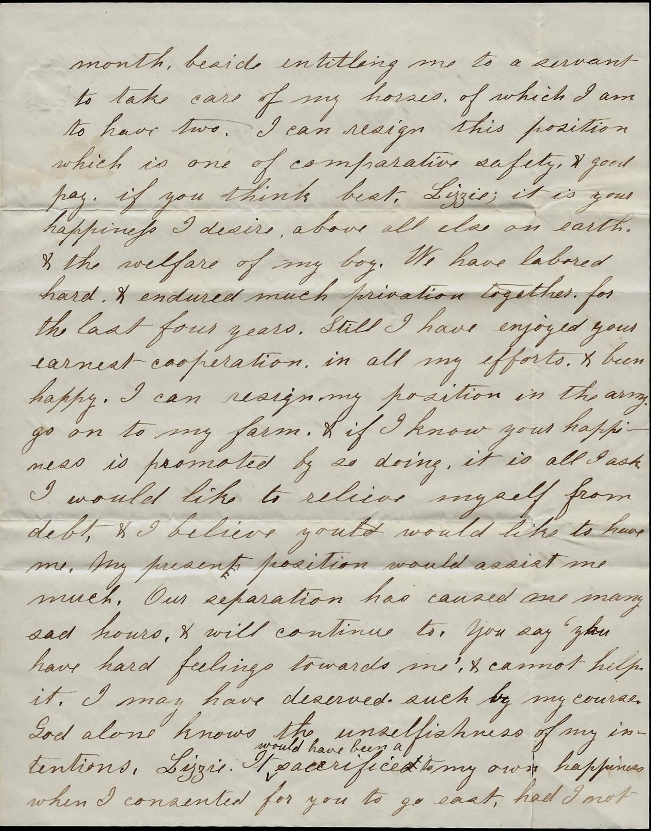 1861: Andrew Jackson Huntoon to Elizabeth (Foster) Huntoon | Spared ...