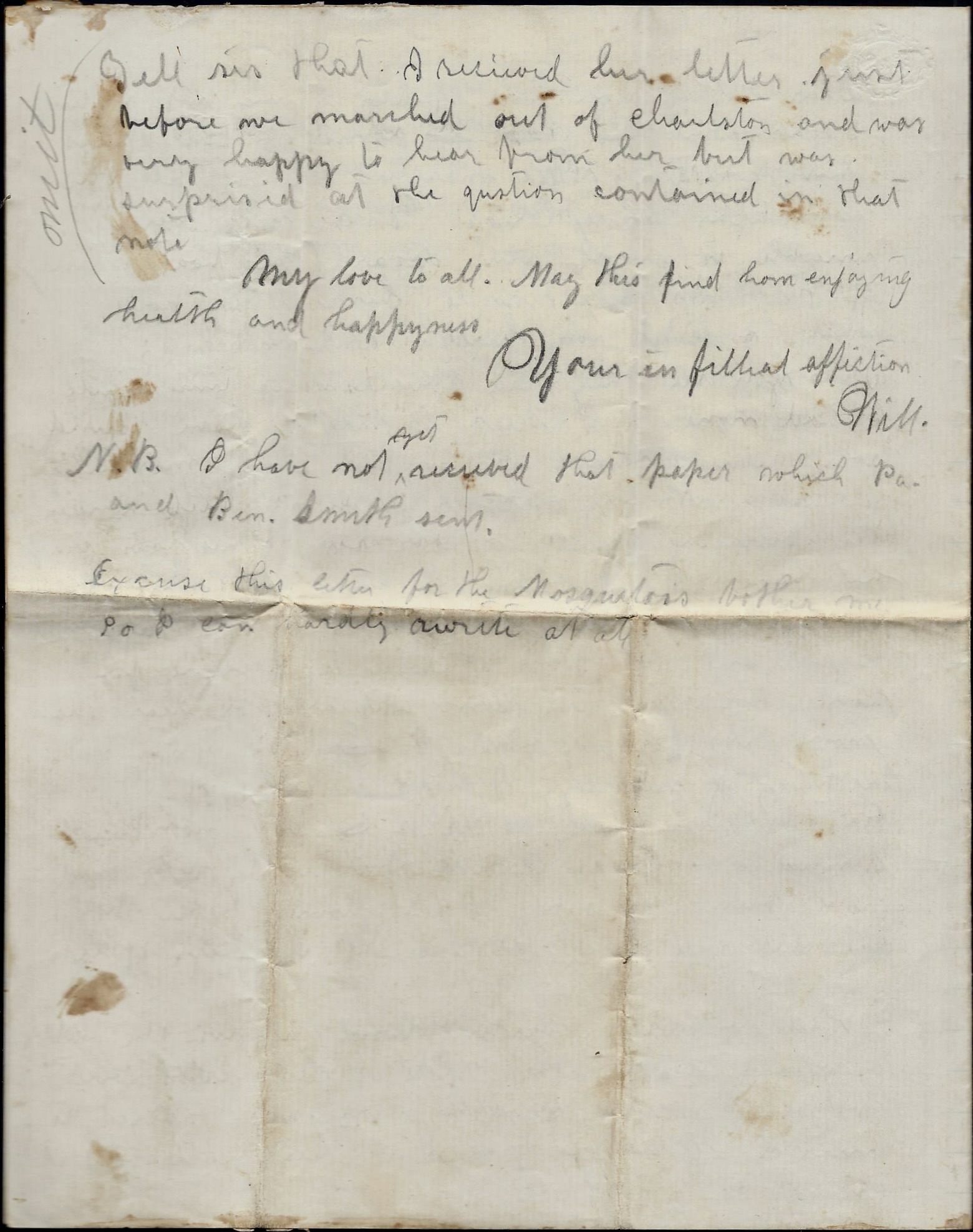 1861: William H. Overmire to his Mother | Spared & Shared 23