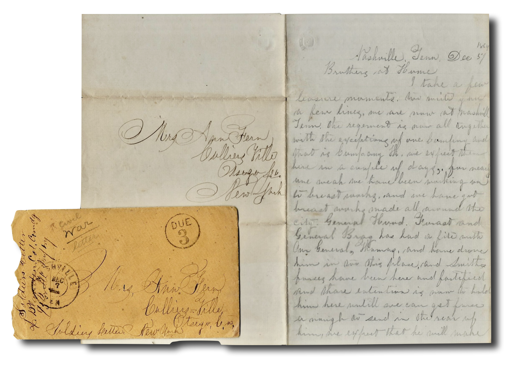 1864: Andrew Fern to his Family | Spared & Shared 23