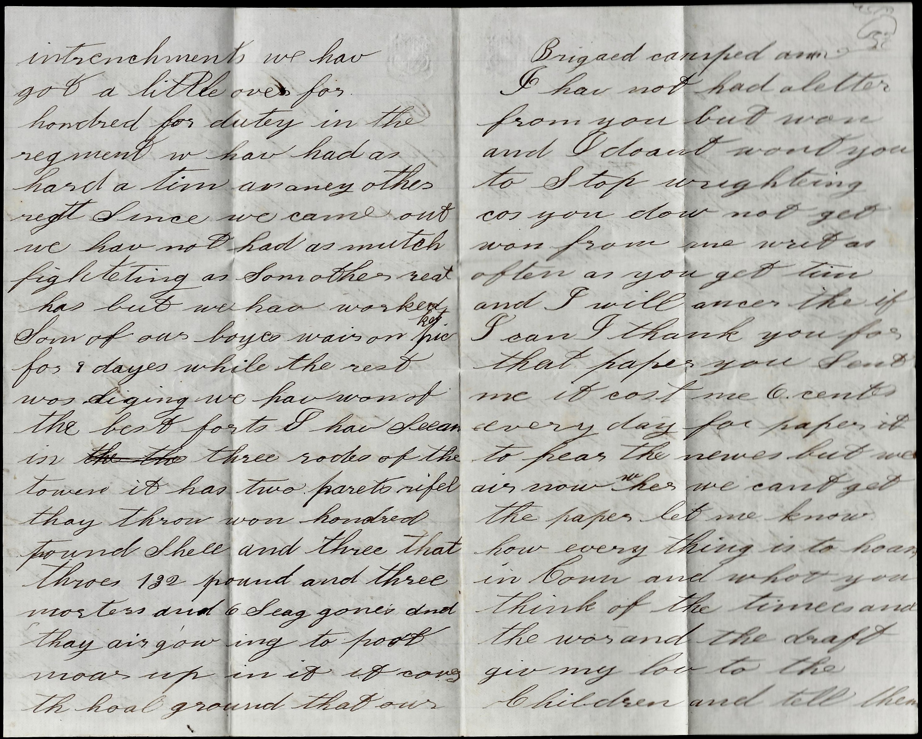 1863: Patrick John Quigley to Levertt Clark | Spared & Shared 23