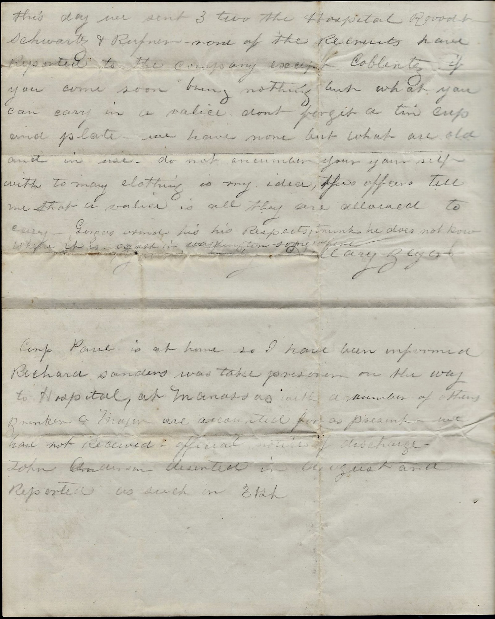 1862: Hillary Kinkade Beyer to John T. Durang | Spared & Shared 23