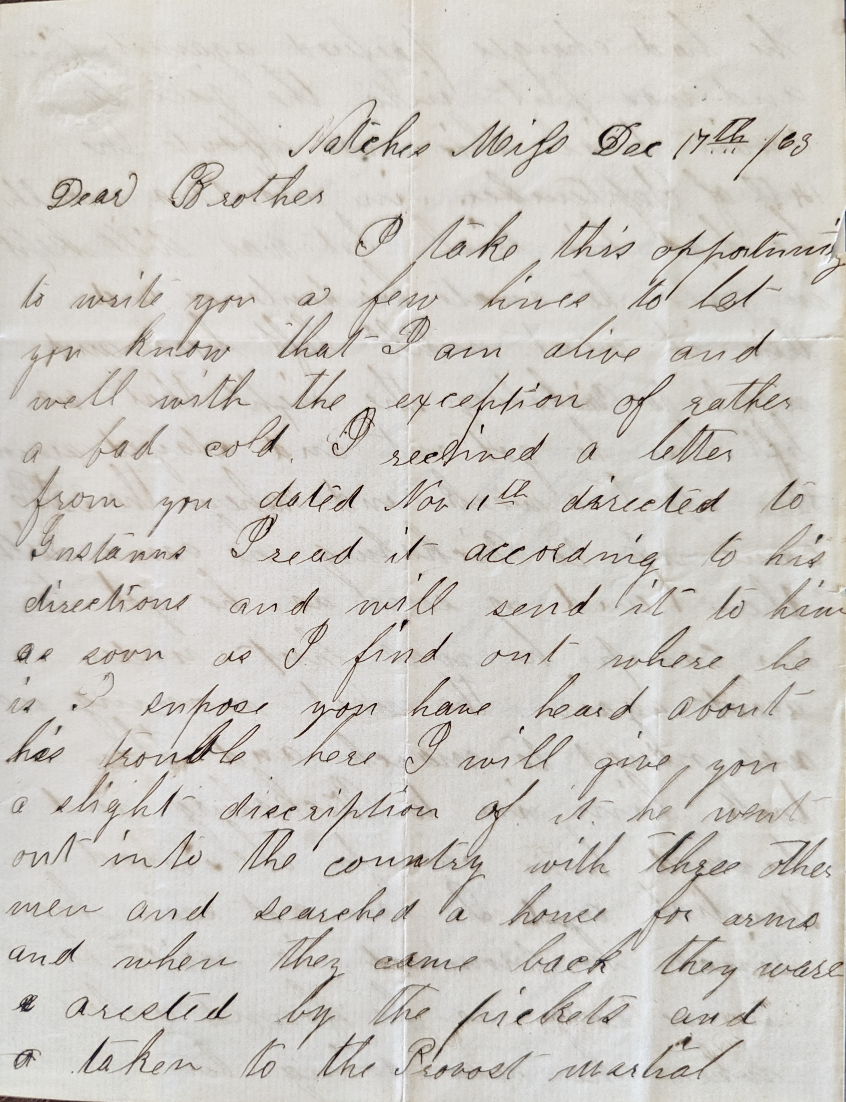 1863: Adelbert V. Stevens to Edward B. Stevens | Spared & Shared 23