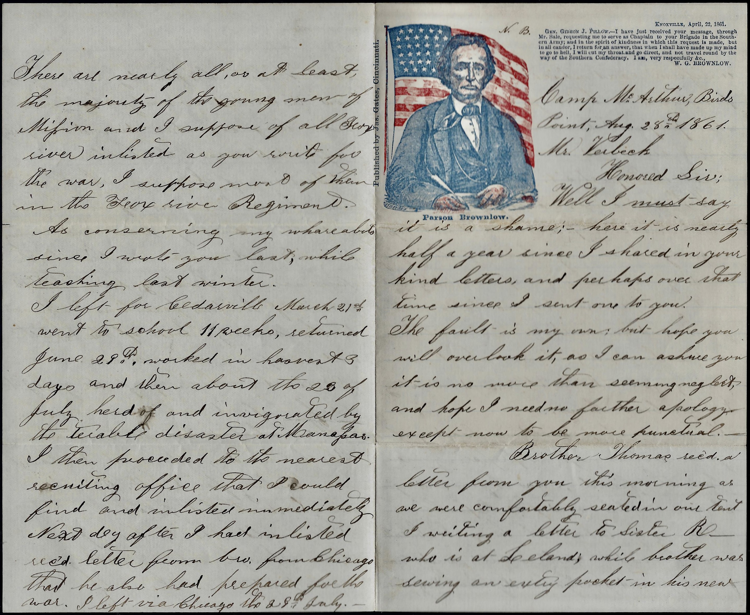 1861: Toston S. Hollique to Henry Verbeck | Spared & Shared 23