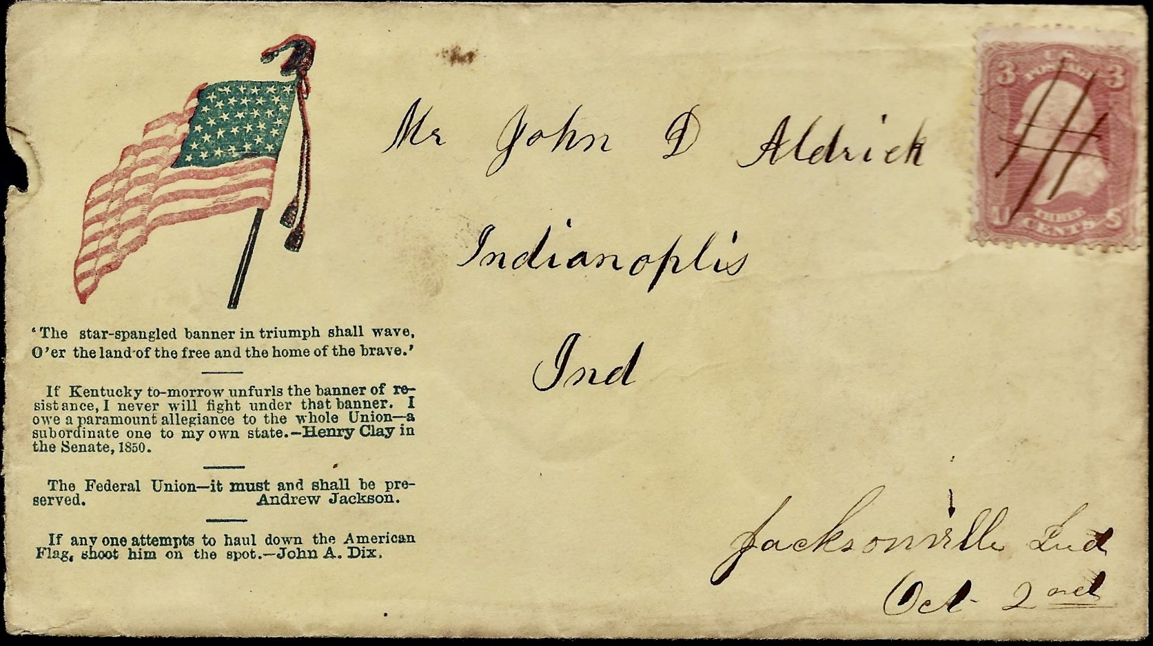 1862: Rosina Markland to Frank Aldrich | Spared & Shared 23