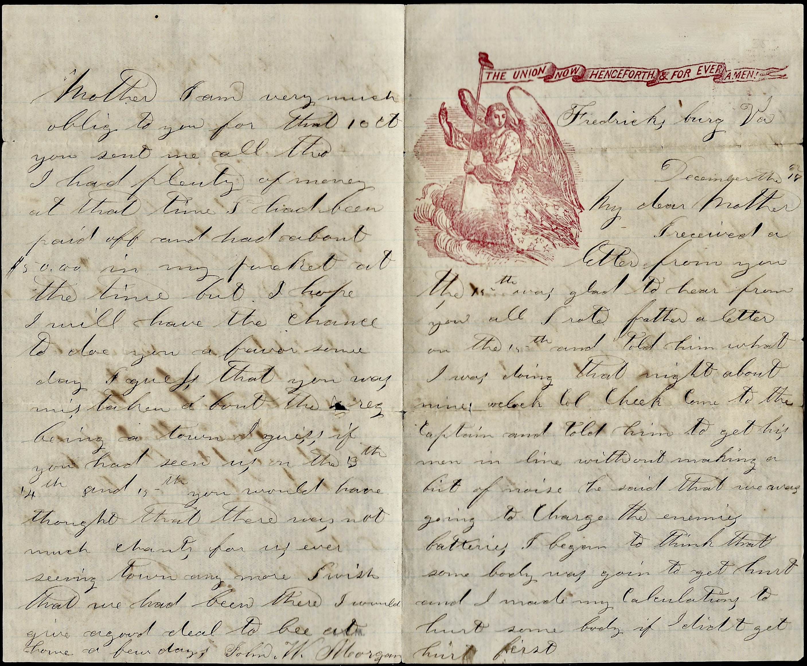 1862: John W. Morgan to Nancy (Larimore) Newham | Spared & Shared 23