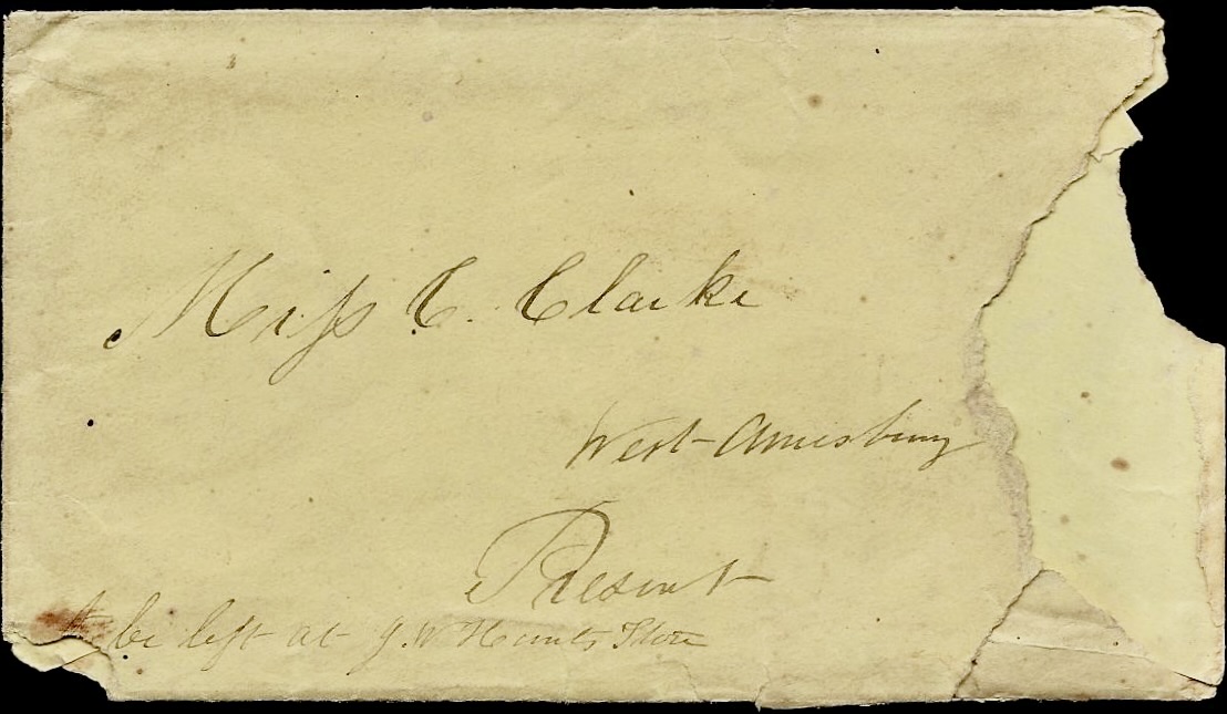 1863: Electa (Sawyer) Miller to C. Clarke | Spared & Shared 23