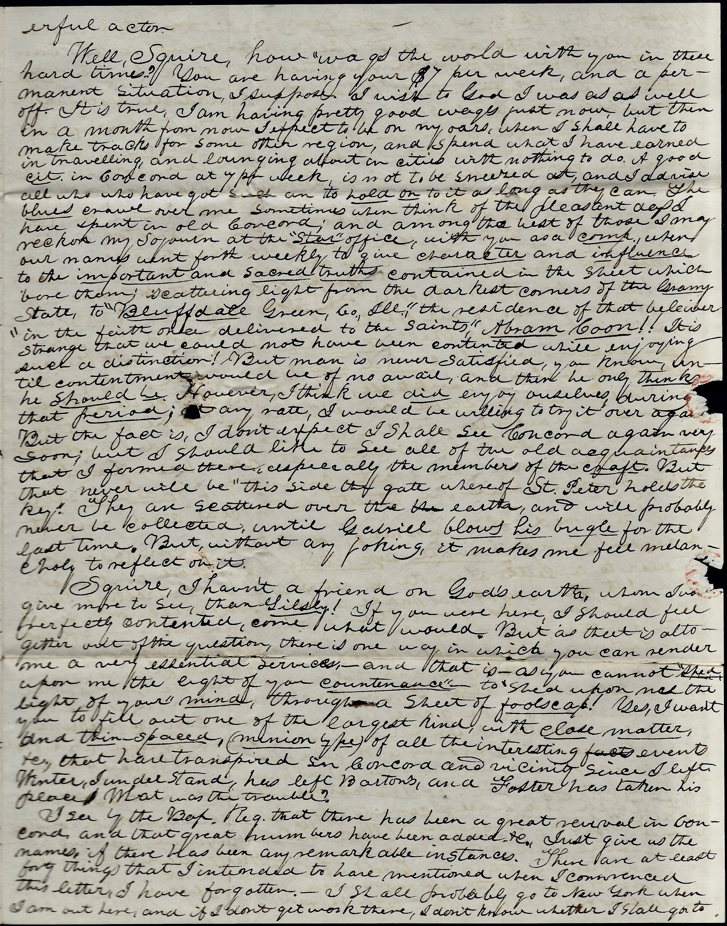 1838: Henry Simpson Mesinger Farnam to George Henry Hough Silsby ...