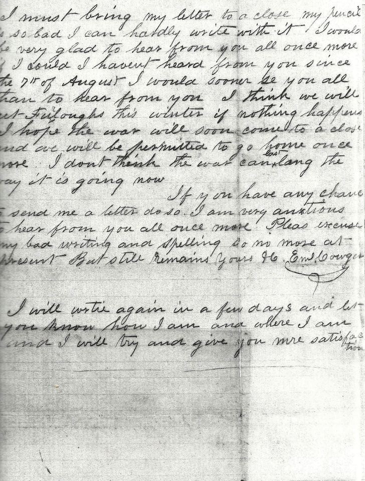 1862: Emanuel Cowger to Jacob and Sarah (Dice) Cowger | Spared & Shared 23