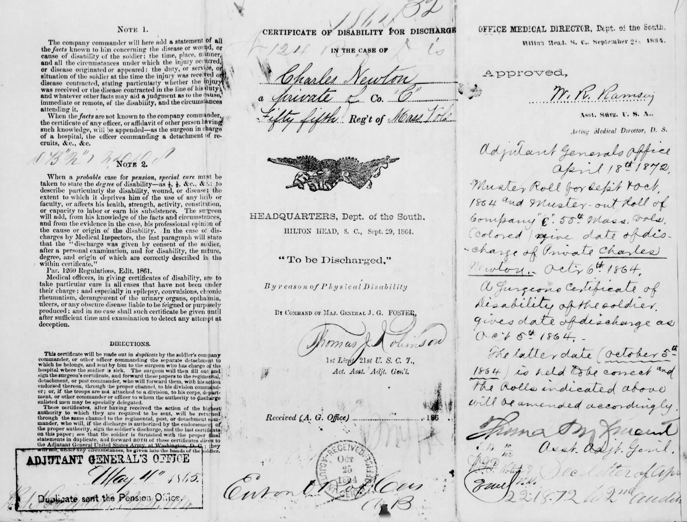 1863: Charles Newton to Mathias Embry | Spared & Shared 23