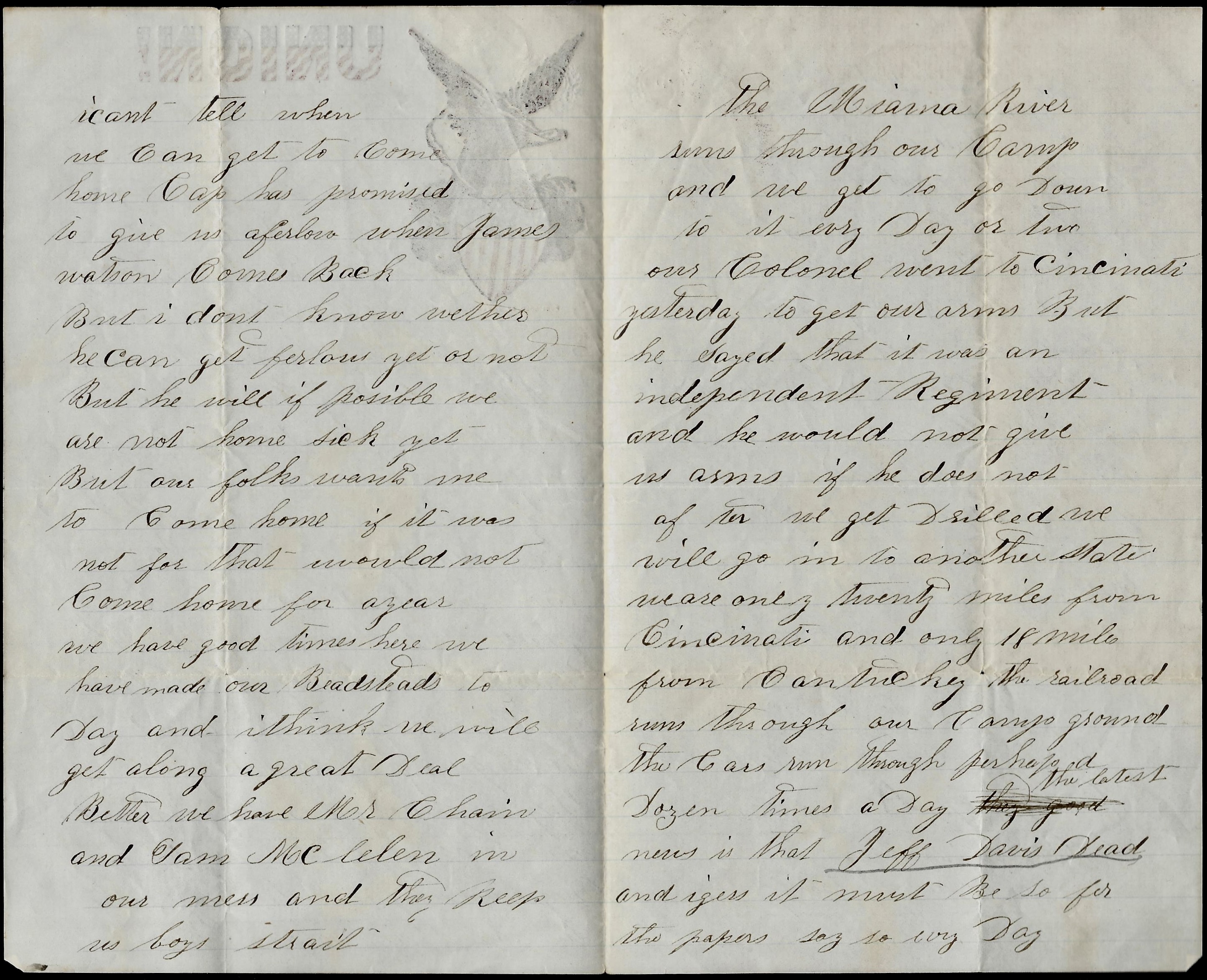 1861: Henry A. Jackson to Miss Tina | Spared & Shared 23