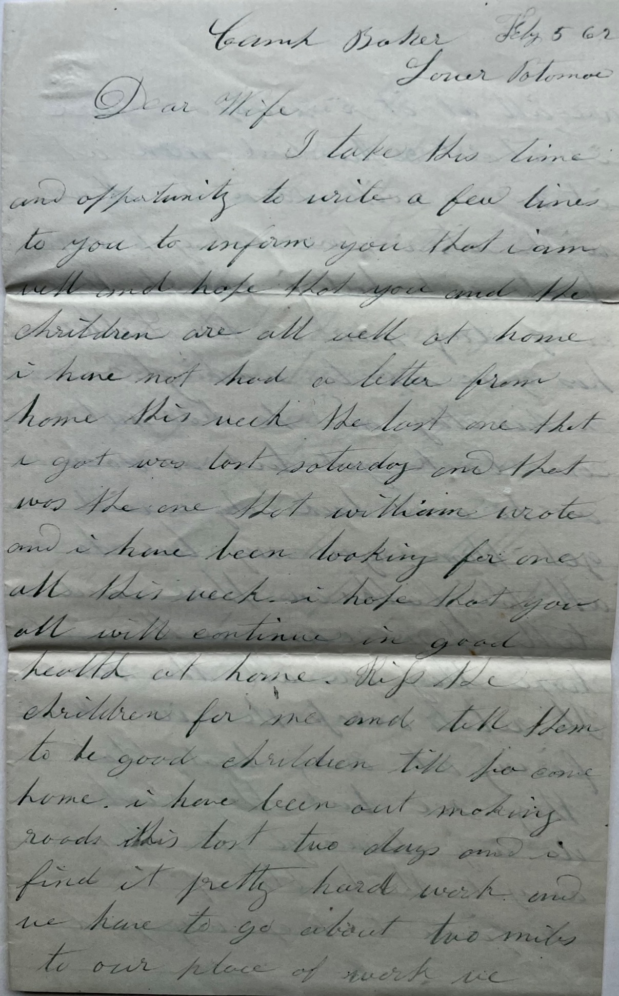1862: John K. Simon to Phebe (Birdsall) Simon | Spared & Shared 23