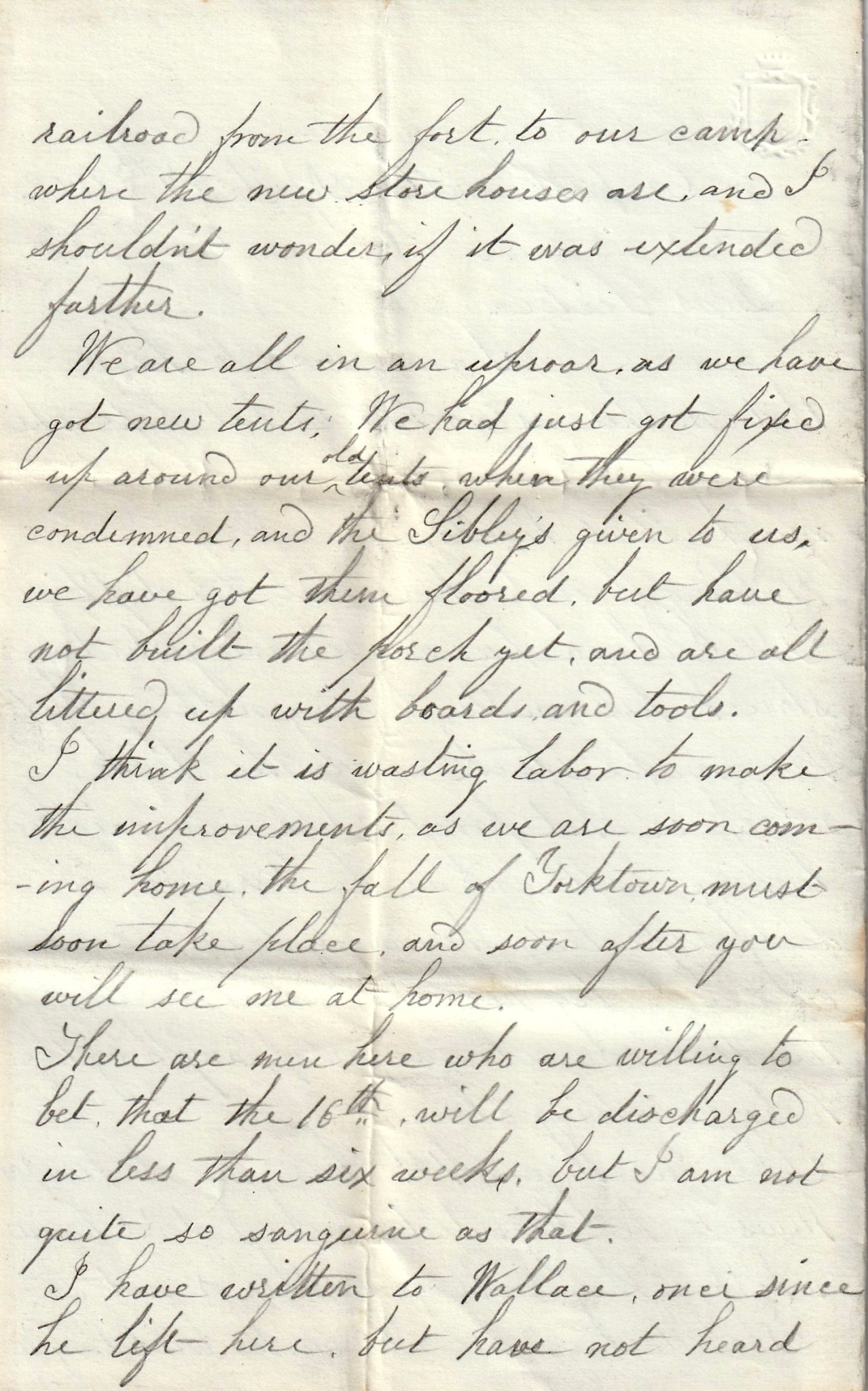 1862: Asa Dennis Smith to his Family | Spared & Shared 23