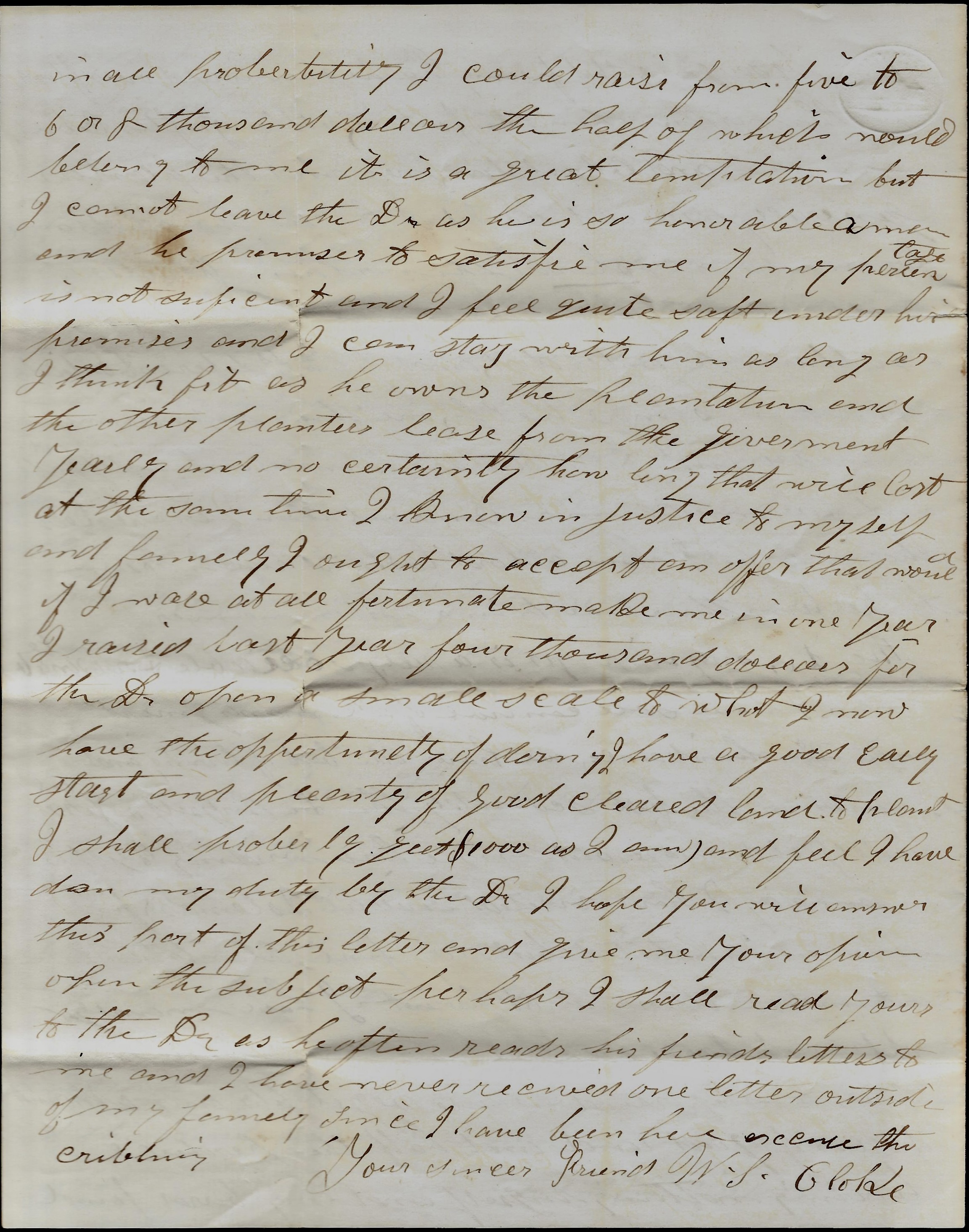 1865: William S. Cloke to Friend Jordan | Spared & Shared 23